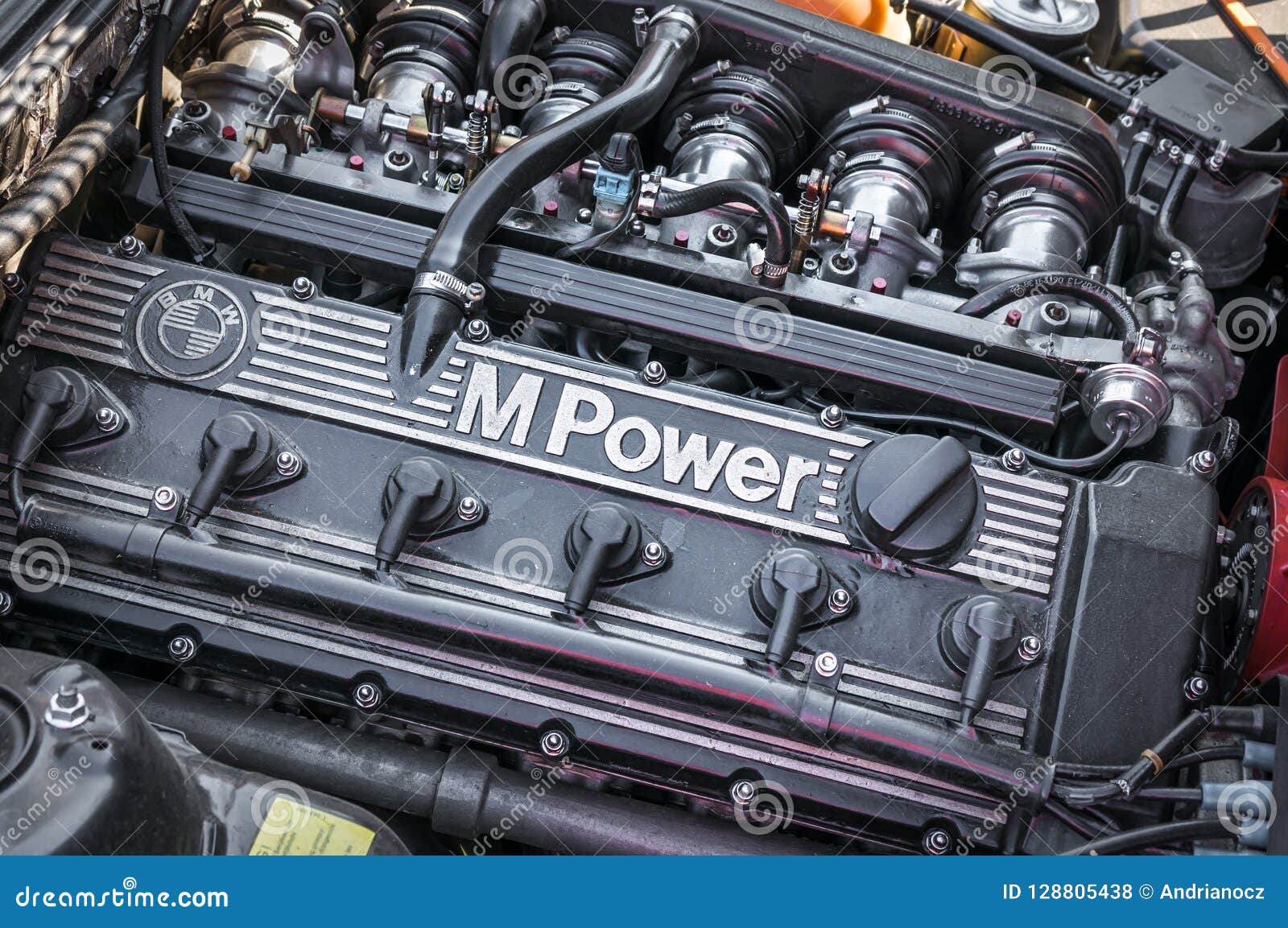 BMW M Power engine editorial stock photo. Image of drive - 128805438
