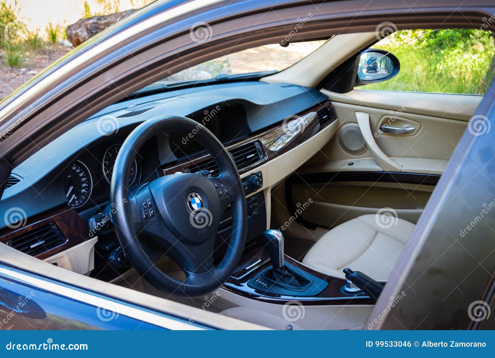 BMW 3 Series E90 330i Sparkling Graphite Interior View at the Mo ...