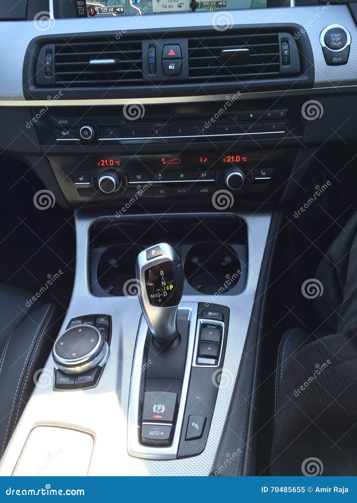 Bmw 5series gearstick stock image. Image of 5series, gearstick - 70485655