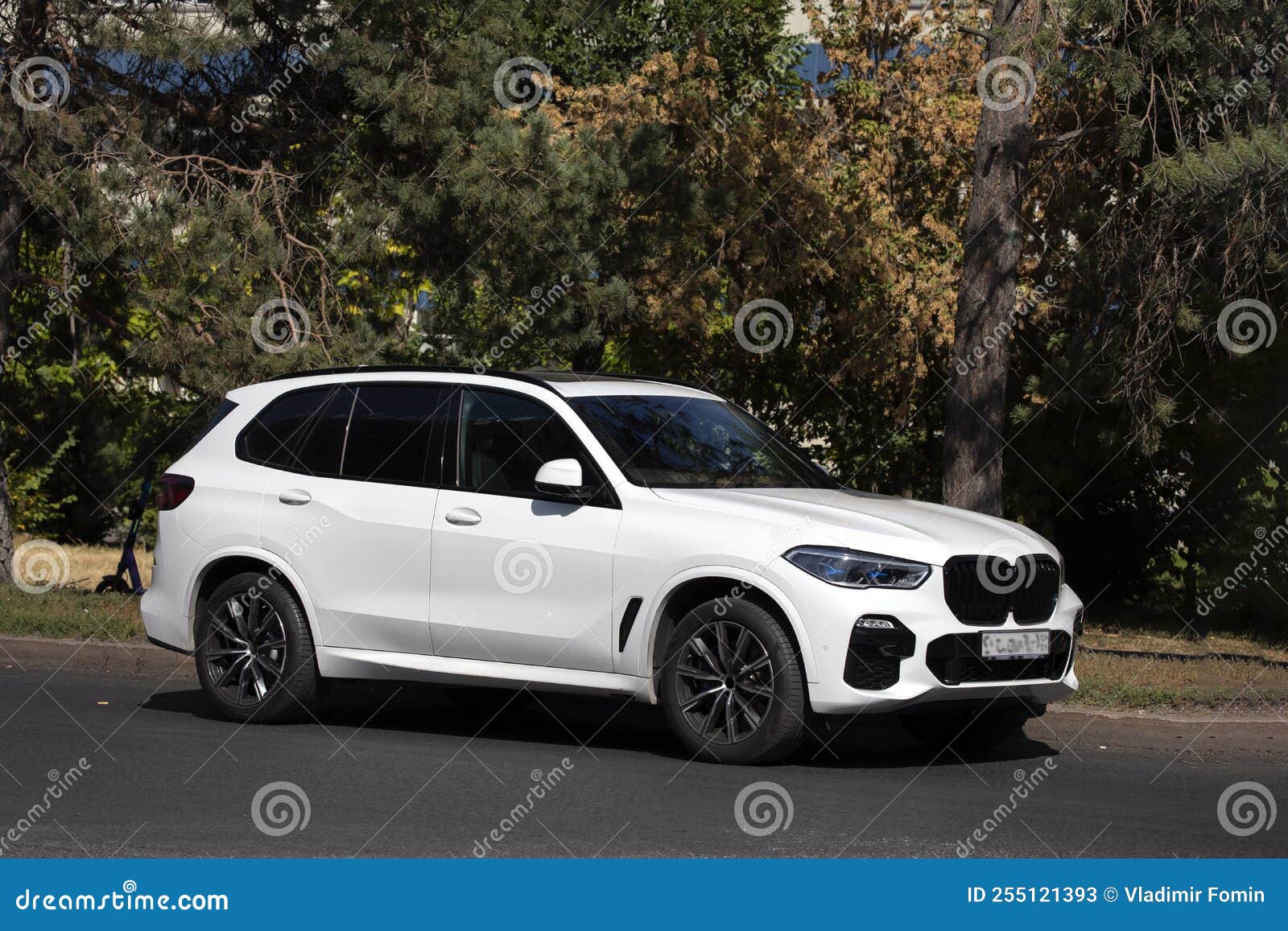 BMW white car. stock image. Image of background, blurred - 255121393