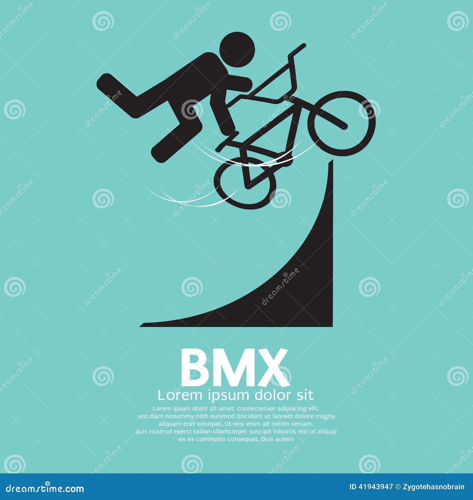 BMX Bicycle Sign stock vector. Illustration of ride, style - 41943947