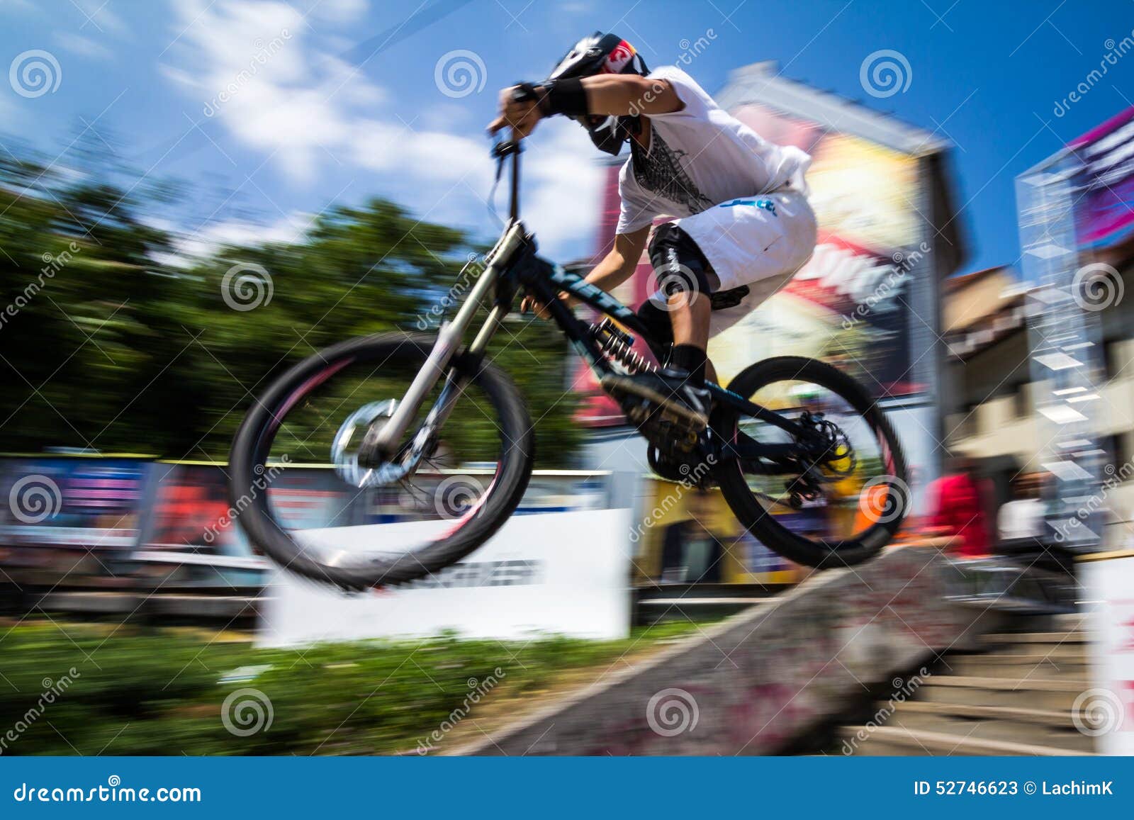BMX Biker Jumping editorial stock photo. Image of blurred - 52746623