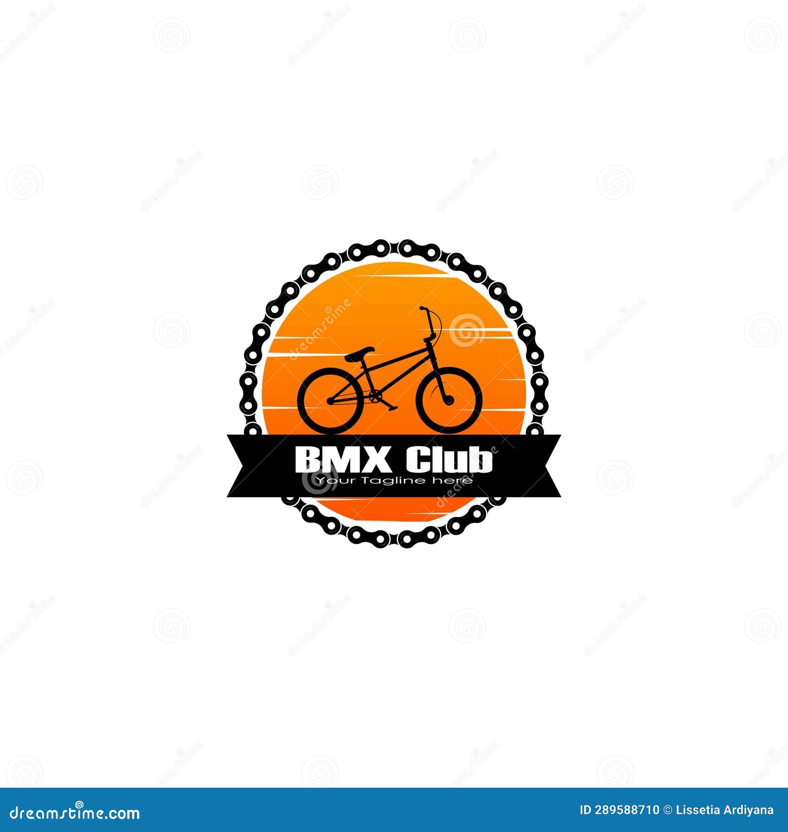 Bmx Club Logo Design Vector Graphics Stock Vector - Illustration of logo, logotype: 289588710
