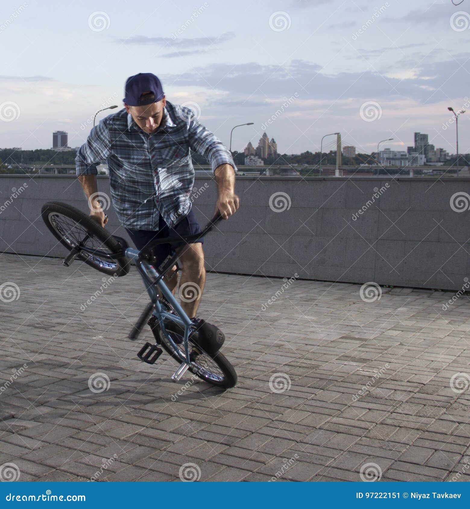 Bmx Freestyle. a Man on Bmx Doing Tricks. Stock Image - Image of ...