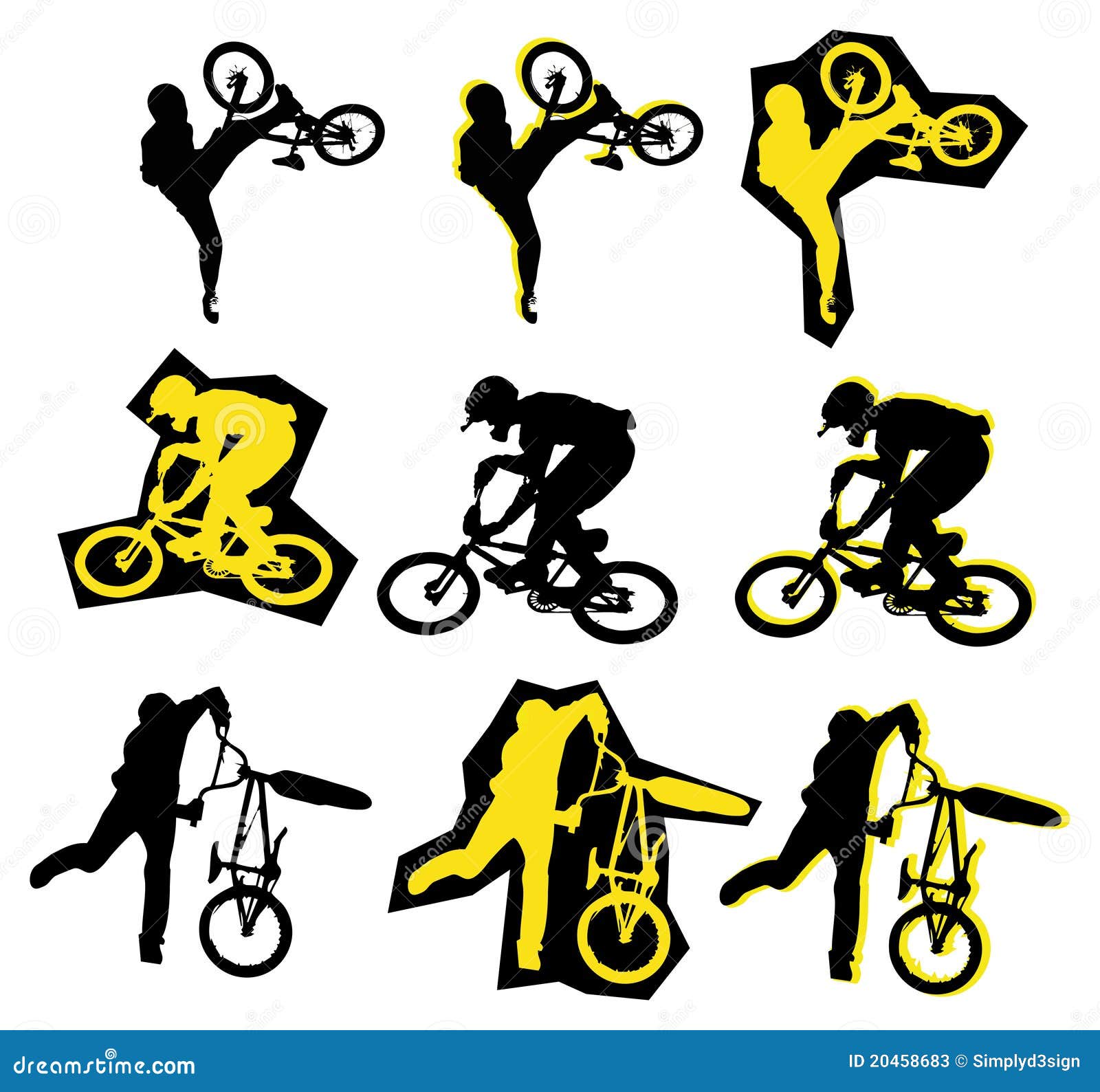 BMX rider stock vector. Illustration of biker, freestyle - 20458683
