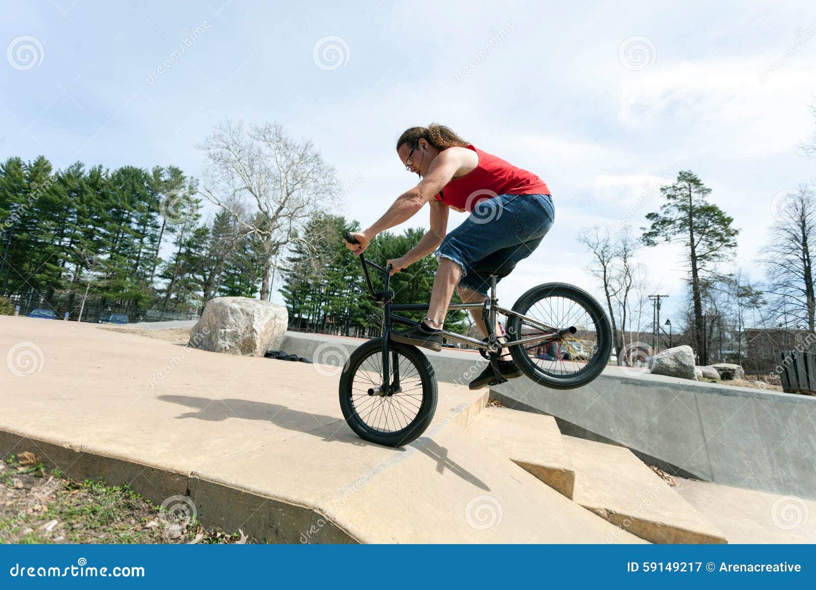 BMX Rider Doing Tricks stock image. Image of extreme - 59149217