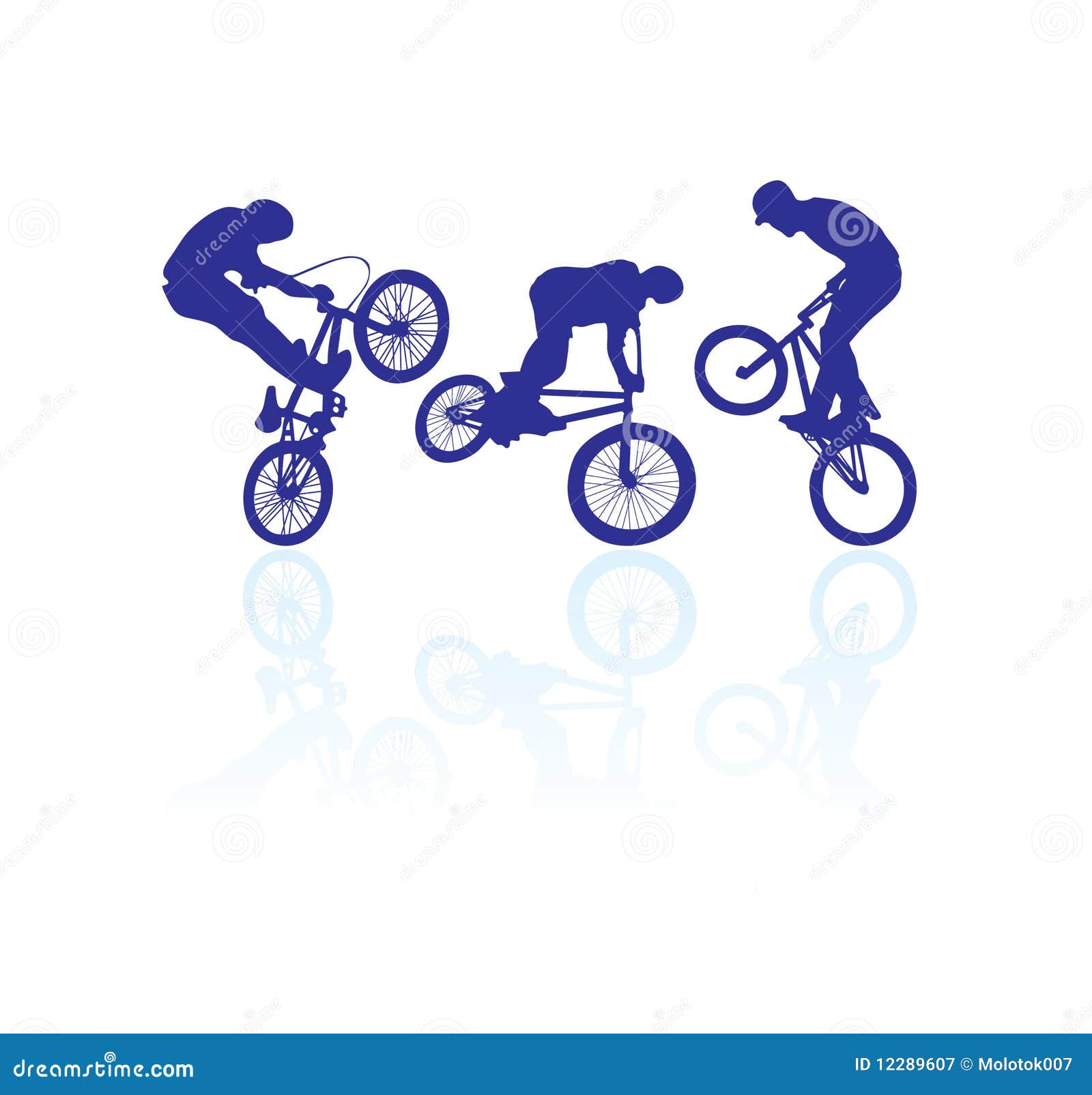 Bmx riders stock vector. Illustration of outdoors, biker - 12289607