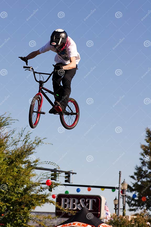BMX vertical barspin jump editorial stock photo. Image of skill - 16917343