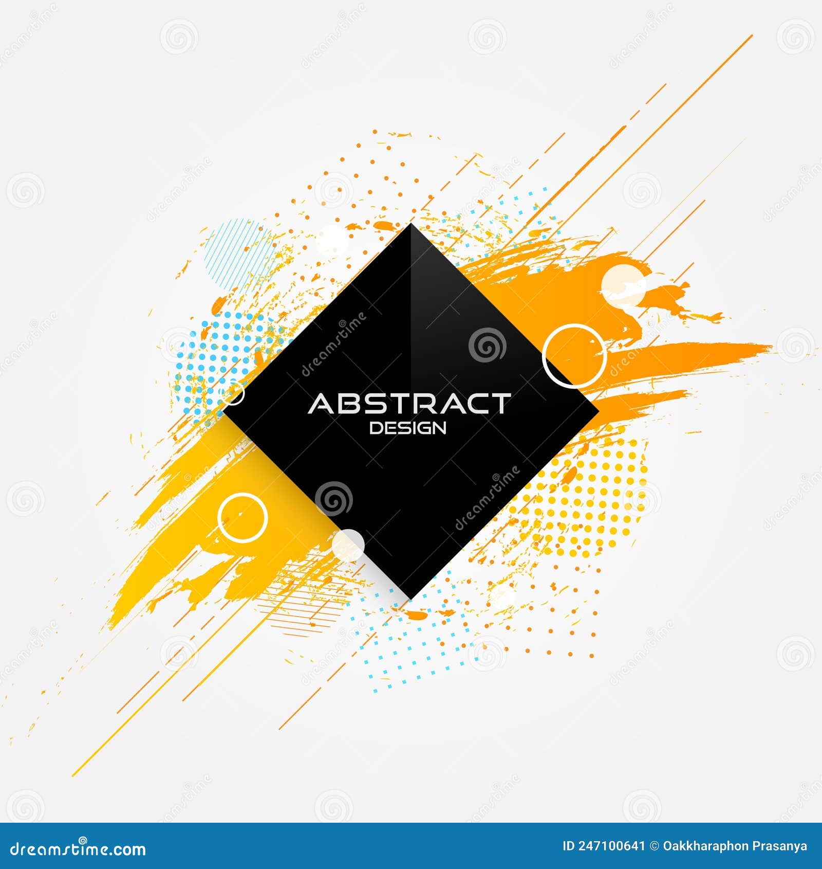 Abstract Grunge Modern Border, Frame Design Background. Vector ...