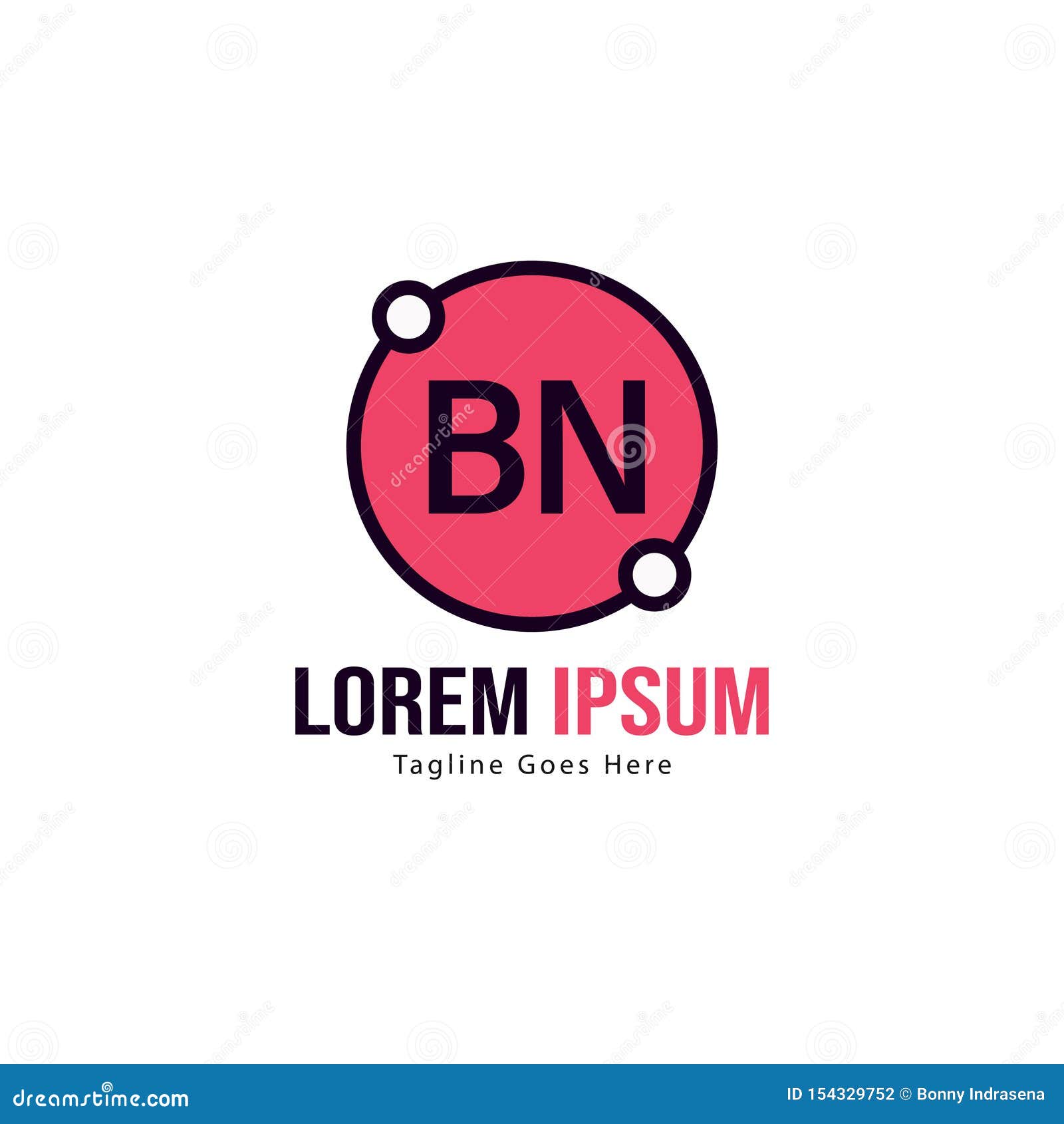 BN Letter Logo Design. Creative Modern BN Letters Icon Illustration ...