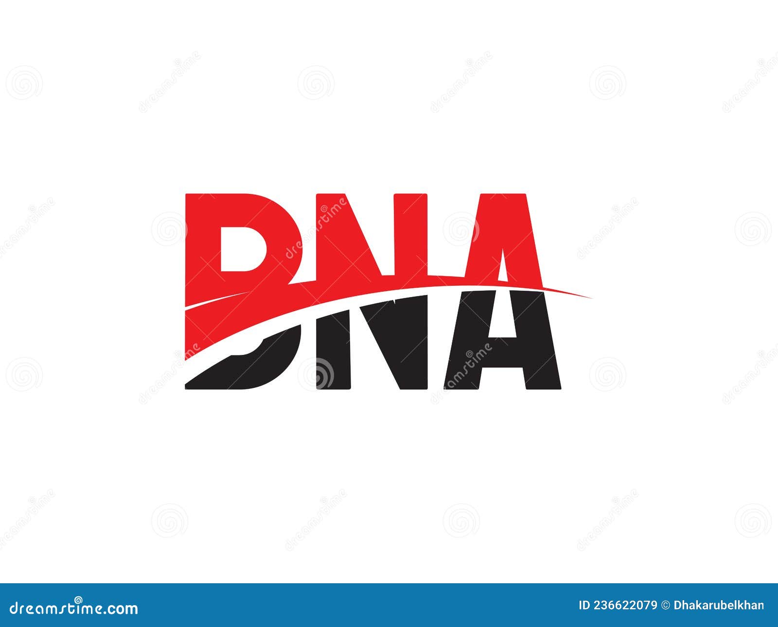 BNA Letter Initial Logo Design Vector Illustration Stock Vector ...