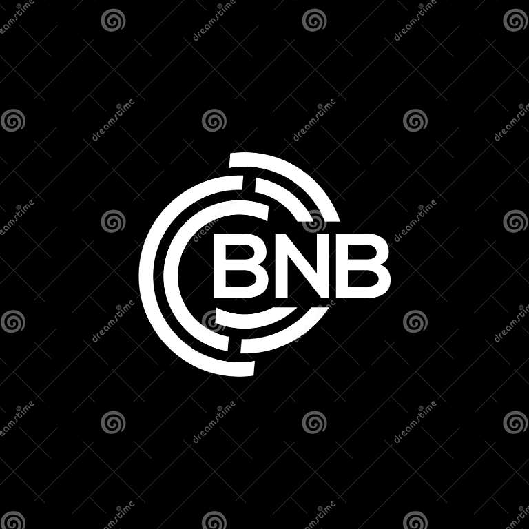 BNB Letter Logo Design on Black Background. BNB Creative Initials ...