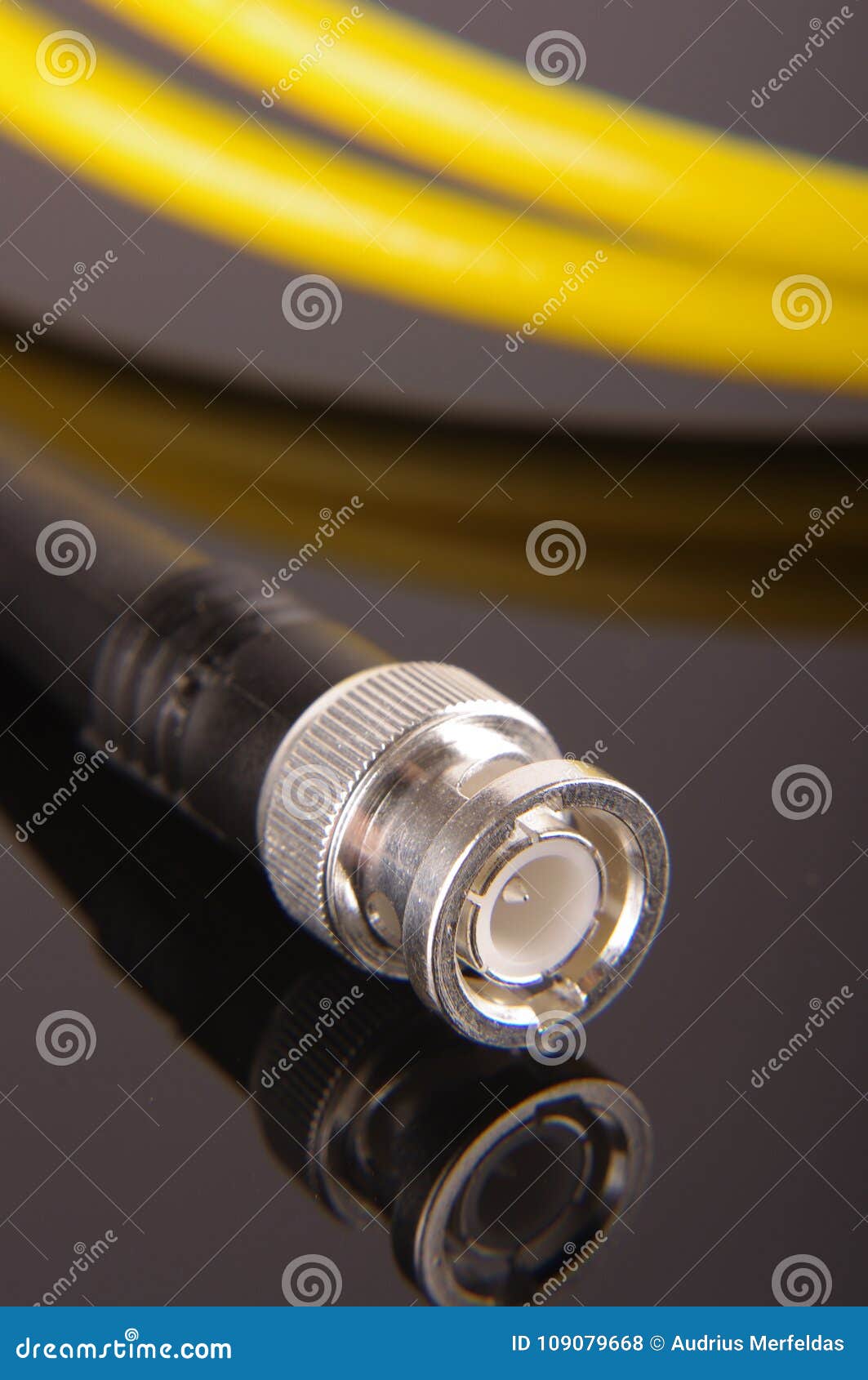 BNC connector of RF cable stock photo. Image of connect - 109079668