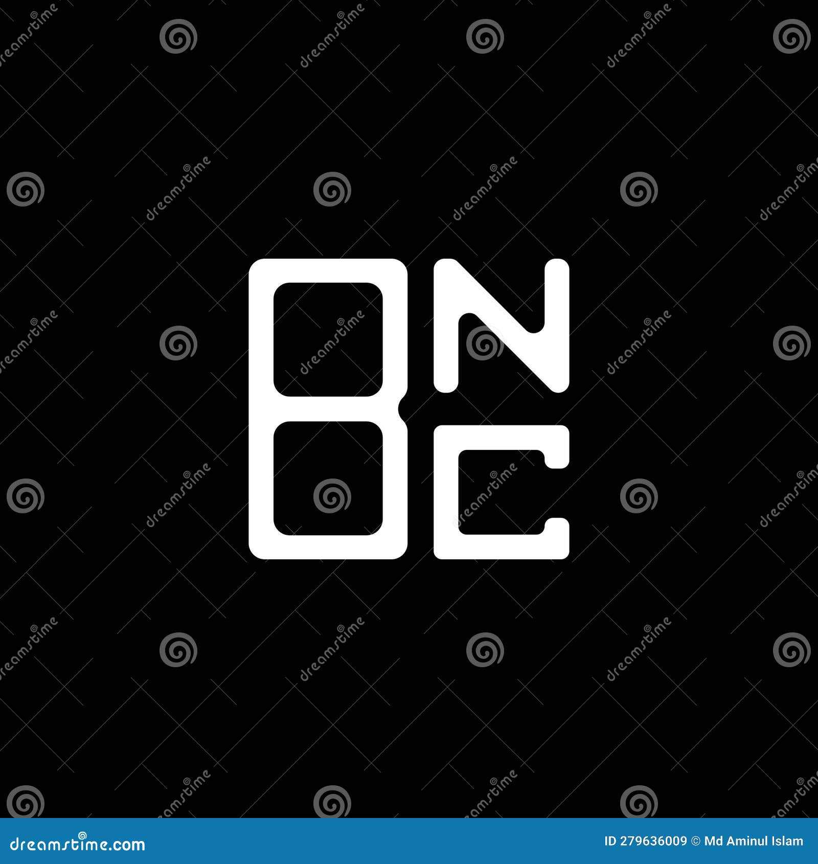 BNC Letter Logo Creative Design with Vector Graphic, BNC Stock Vector ...