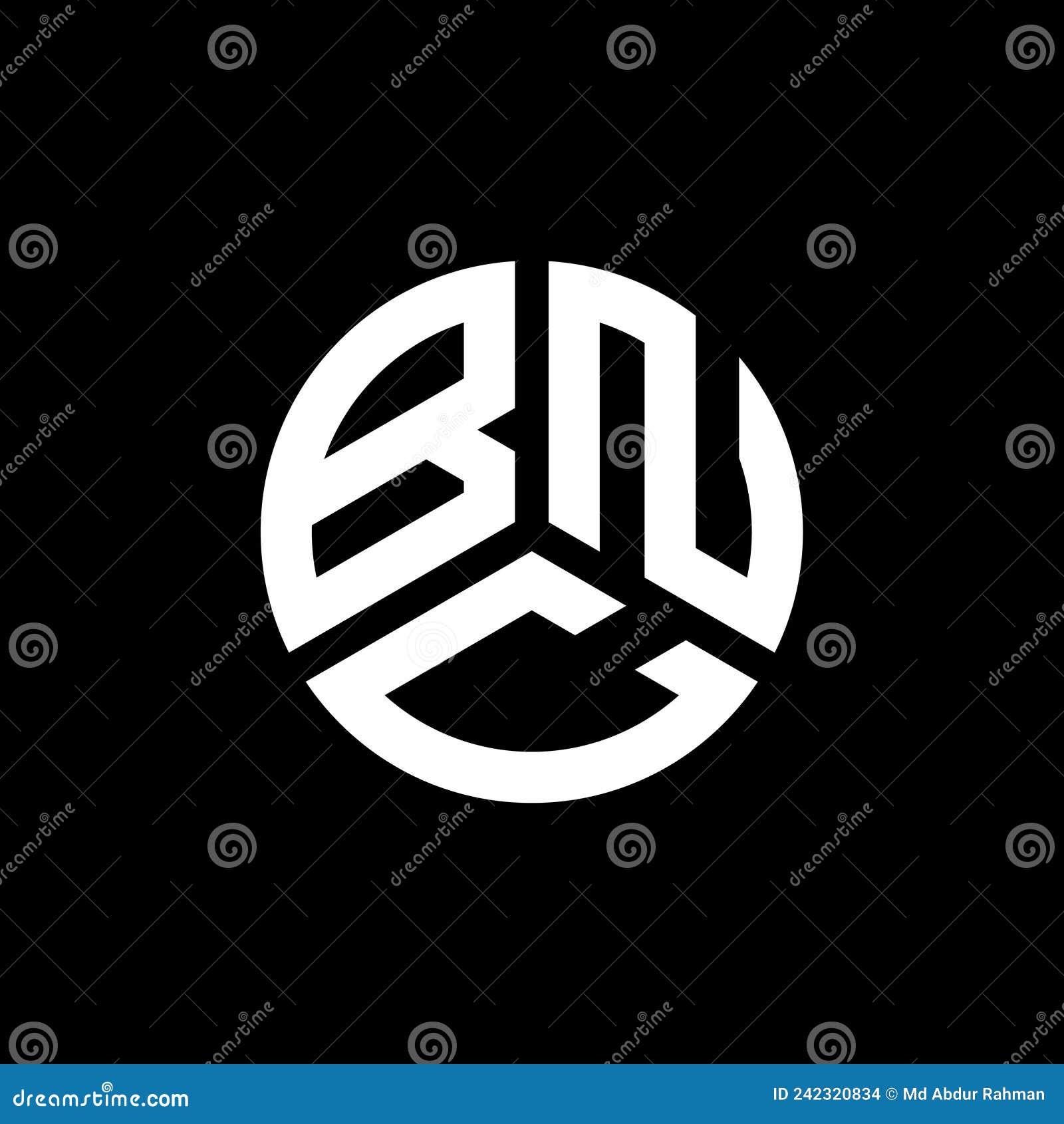 BNC Letter Logo Design on White Background. BNC Creative Initials ...