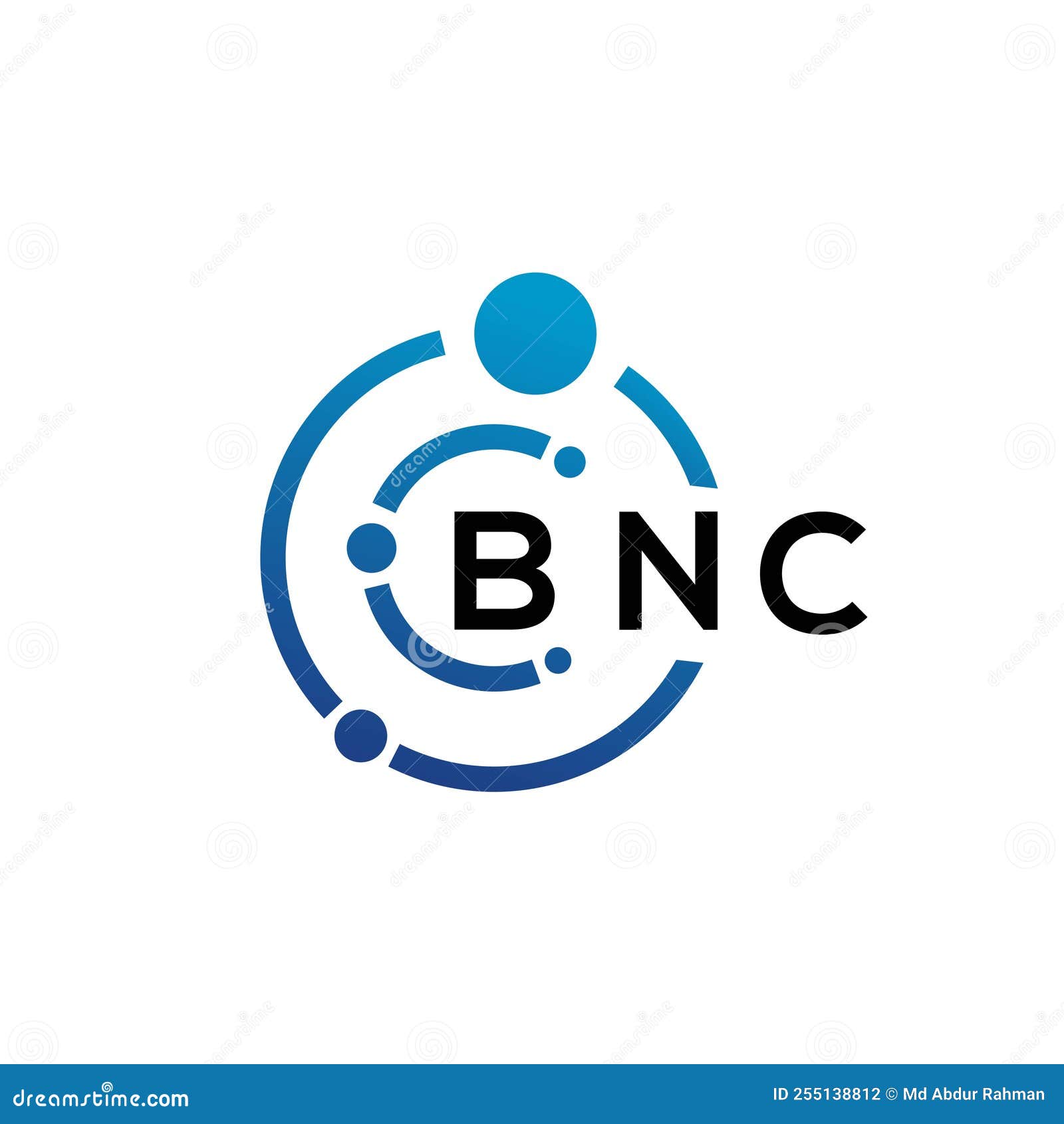 BNC Letter Logo Design on White Background. BNC Creative Initials ...