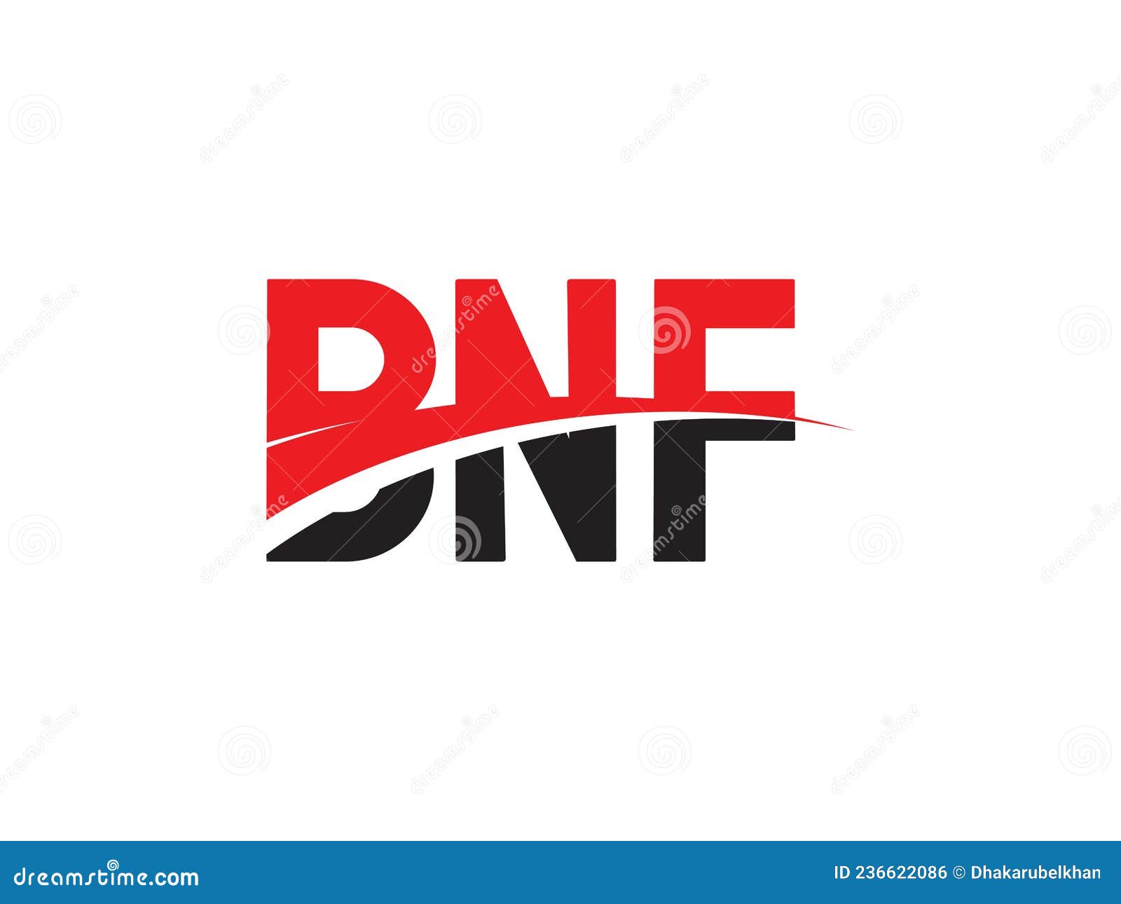 BNF Letter Initial Logo Design Vector Illustration Stock Vector ...