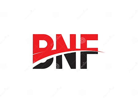 BNF Letter Initial Logo Design Vector Illustration Stock Vector ...