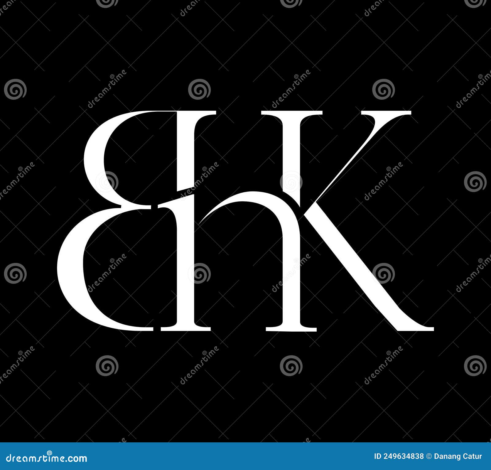 BnK abstract vector logo stock vector. Illustration of colorfull ...