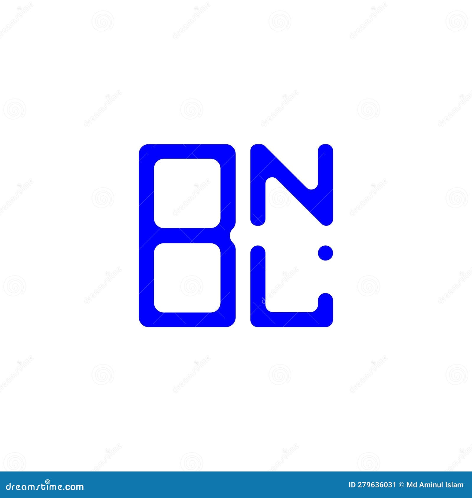 BNL Letter Logo Creative Design with Vector Graphic, BNL Stock Vector ...