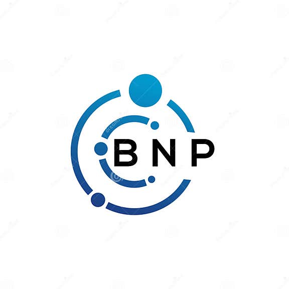 BNP Letter Logo Design on White Background. BNP Creative Initials ...