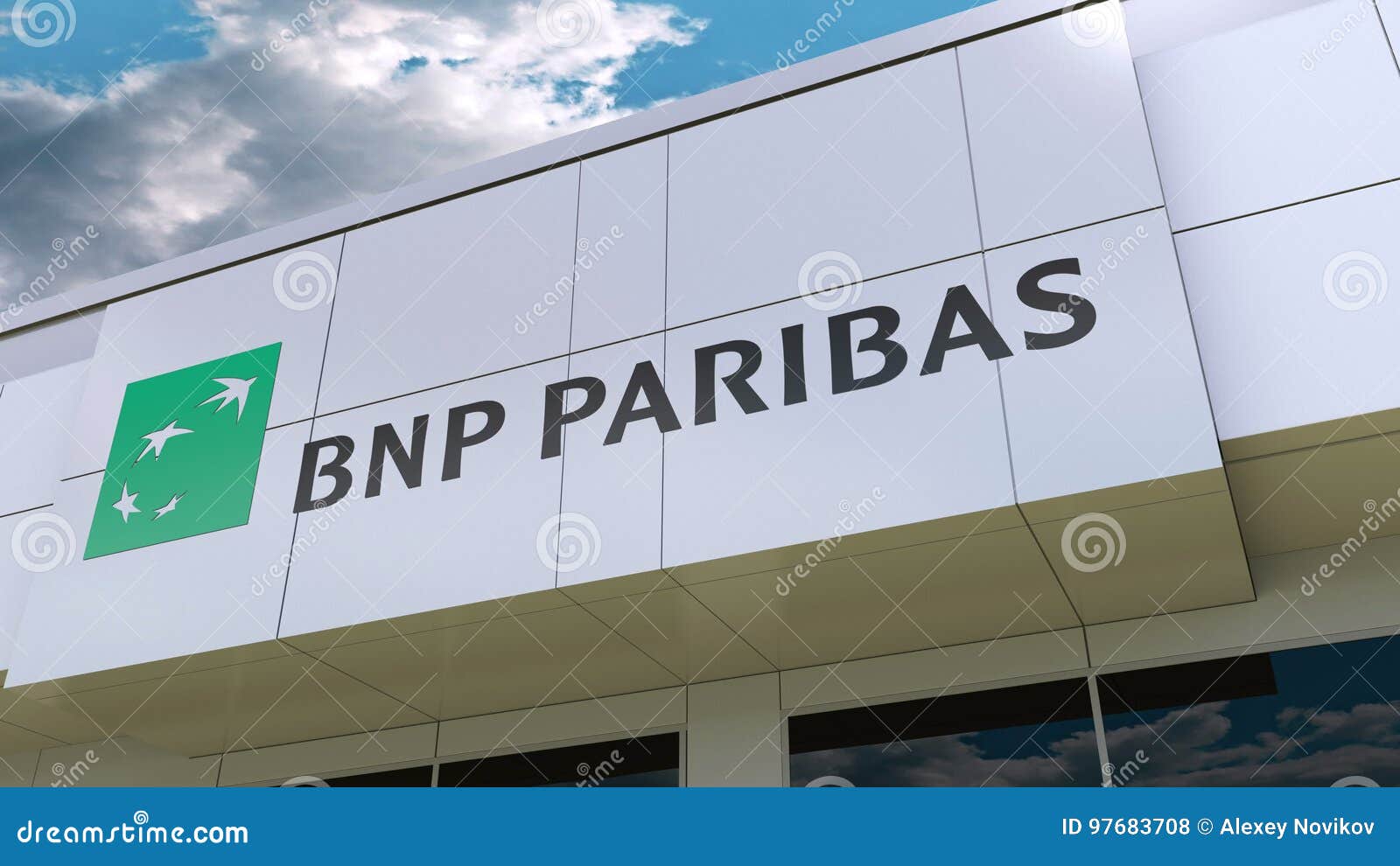 BNP PARIBAS Logo Made With Computer Code On The Laptop Screen ...