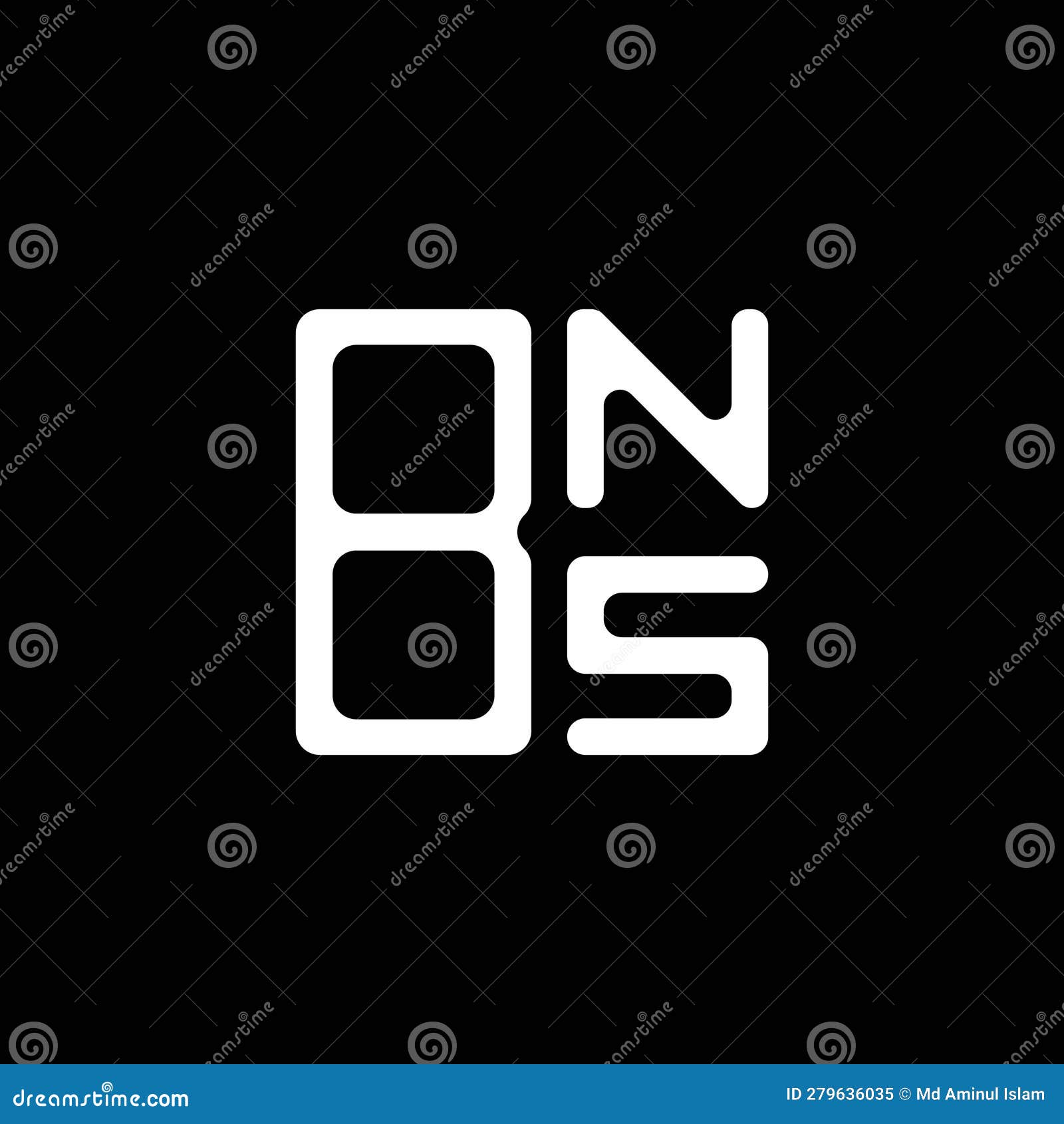 BNS Letter Logo Creative Design with Vector Graphic, BNS Simple and ...