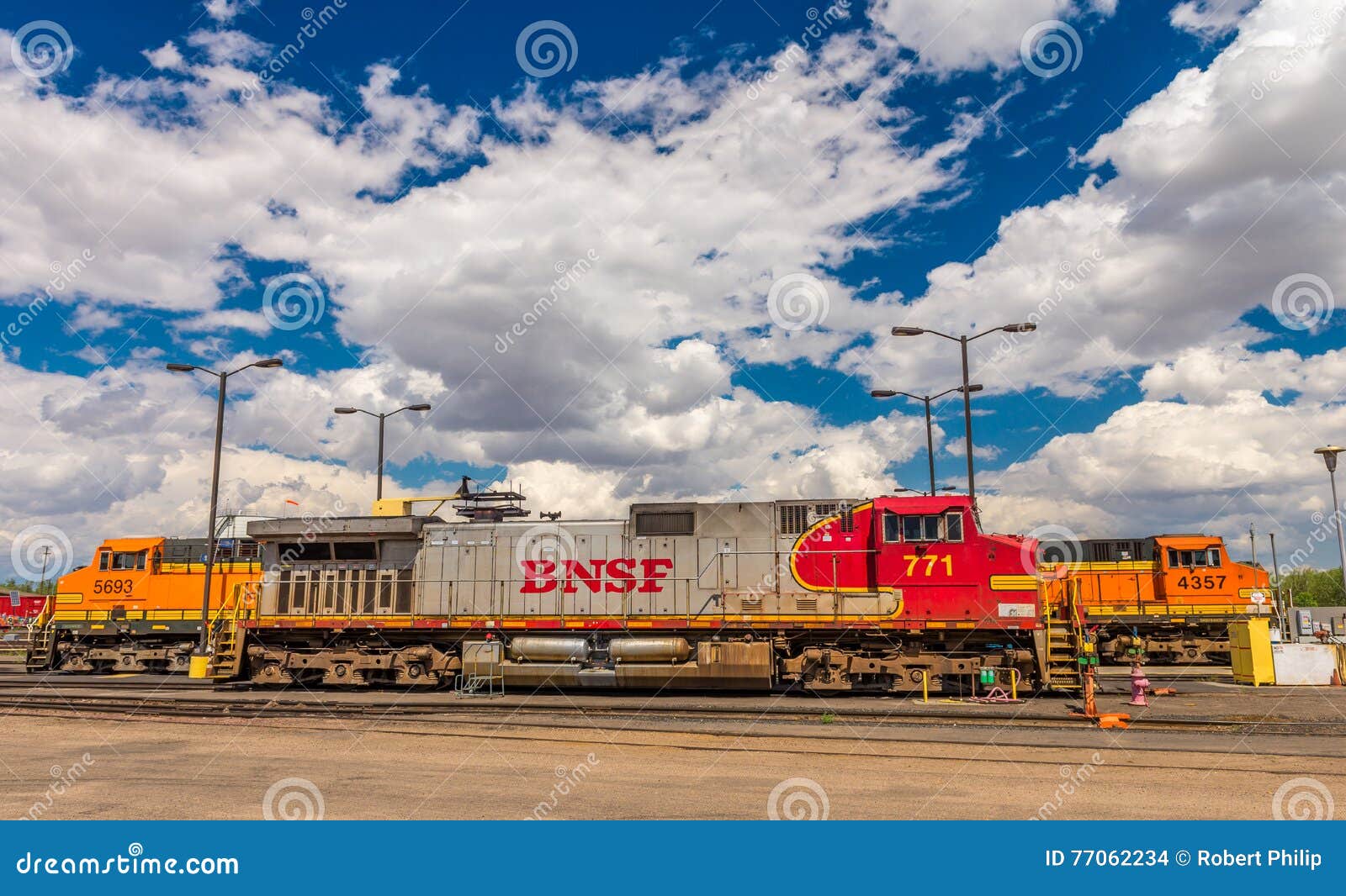 BNSF Line Up & Facilities Editorial Stock Image - Image of line, state ...