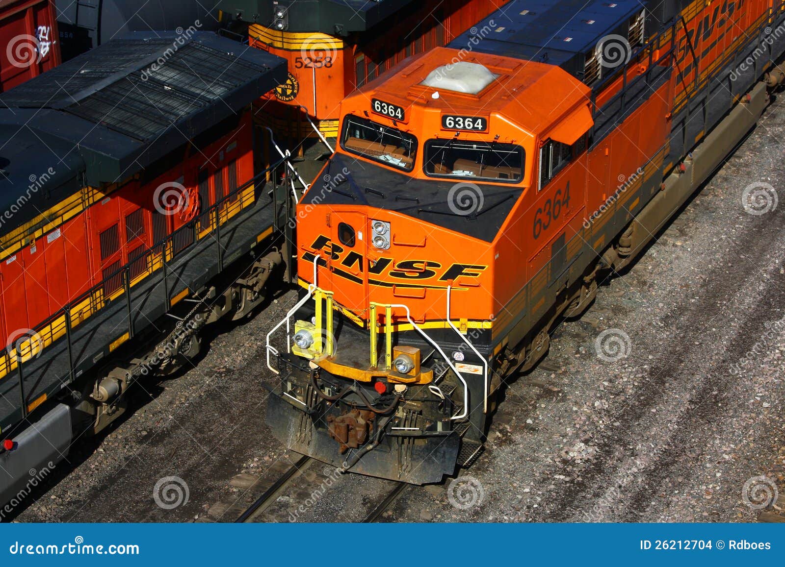 BNSF Railway Locomotives editorial stock image. Image of berkshire ...