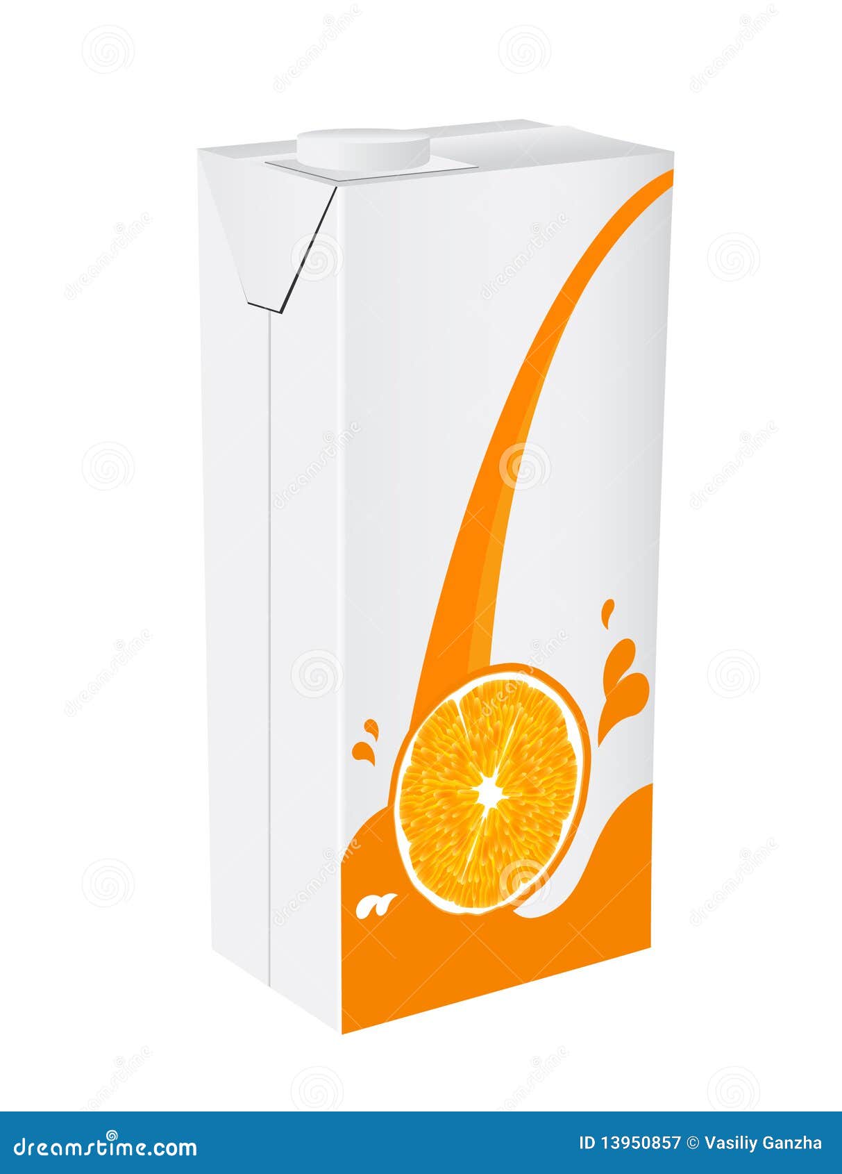 Boîte à Jus D'orange Photographie stock libre de droits - Image: 13950857