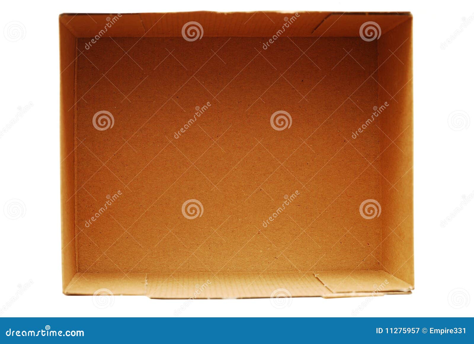 Boîte en carton vide image stock. Image du module, rectangulaire - 11275957
