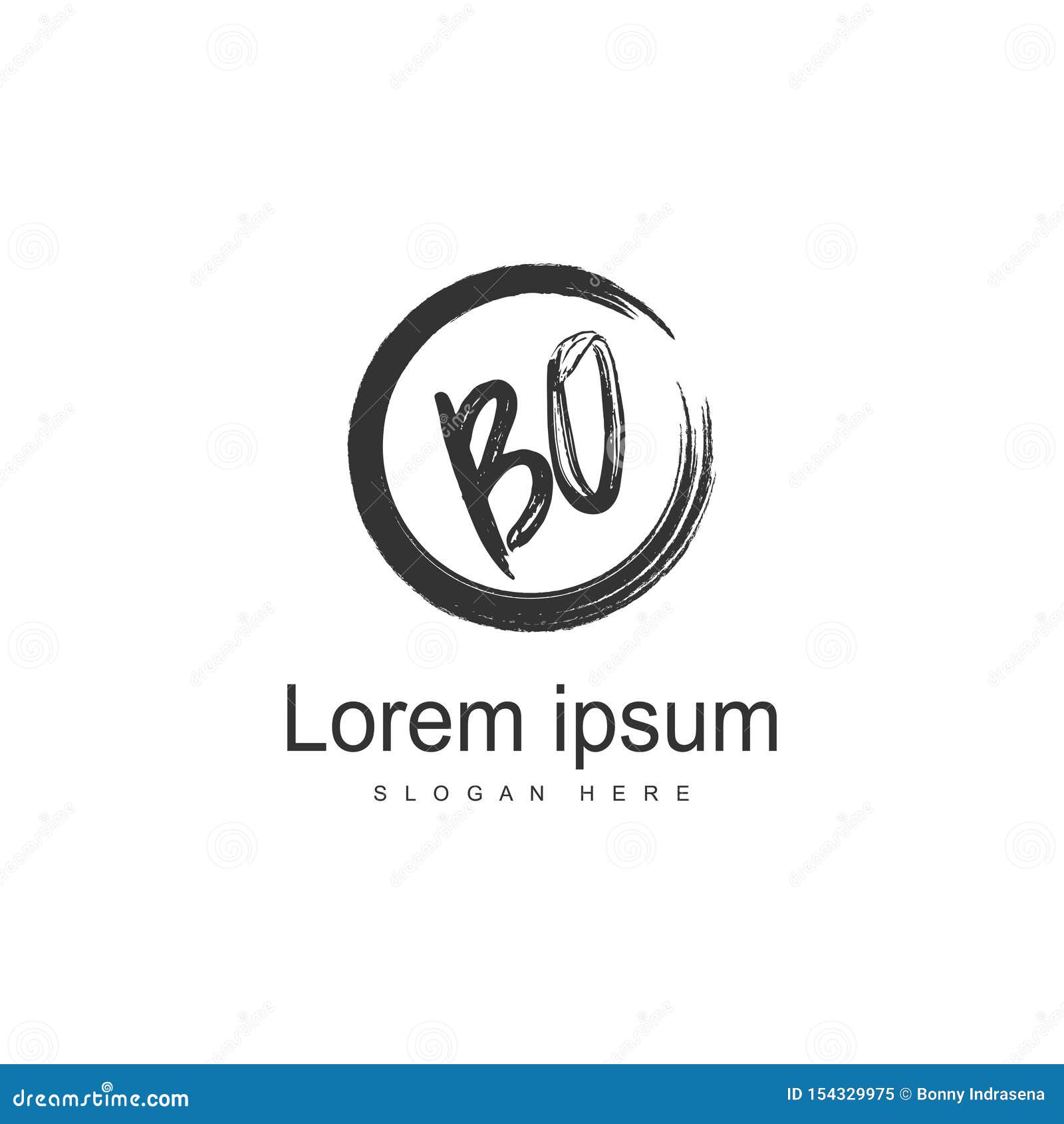 BO Letter Logo Design. Creative Modern BO Letters Icon Illustration ...