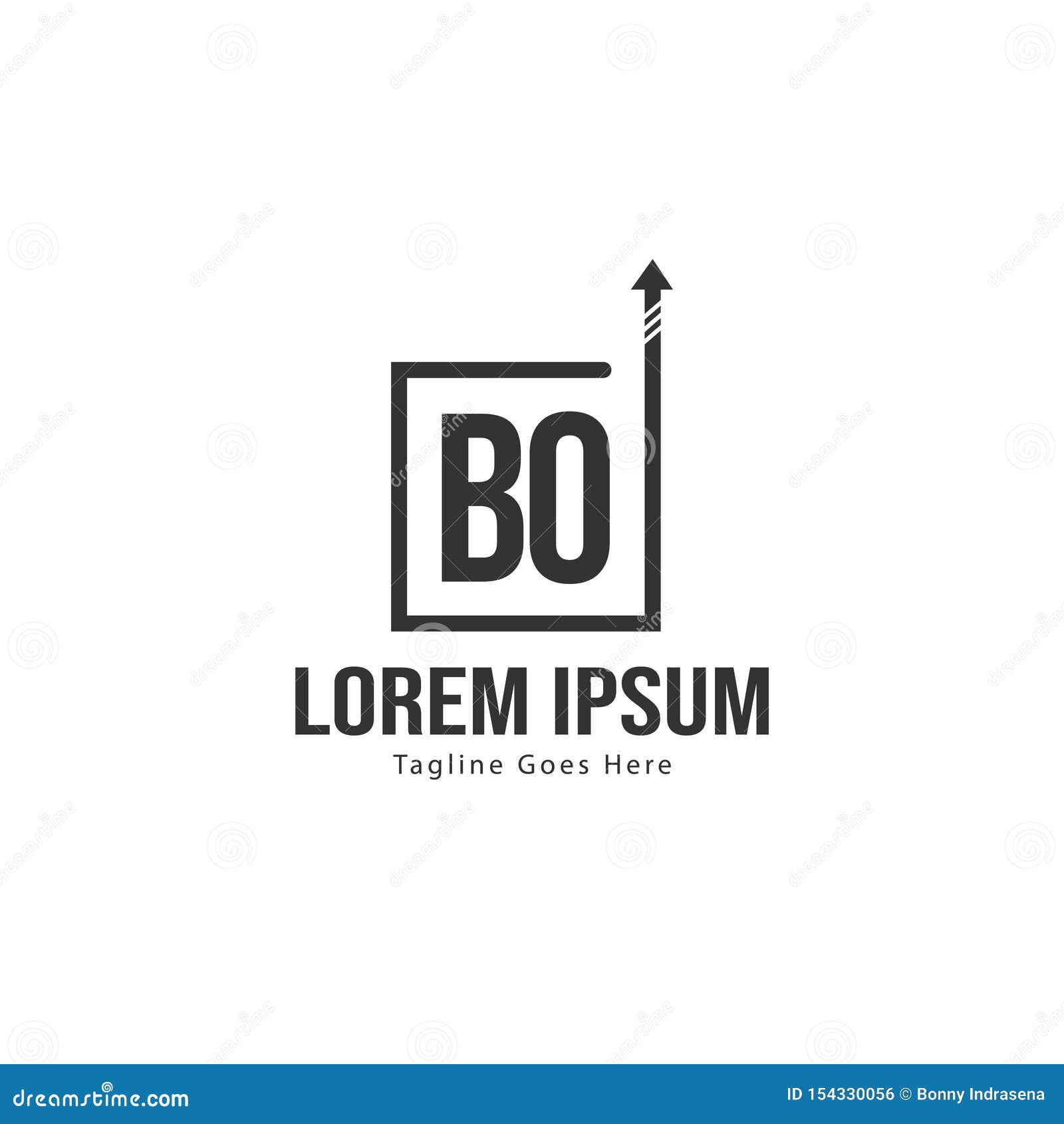 BO Letter Logo Design. Creative Modern BO Letters Icon Illustration ...