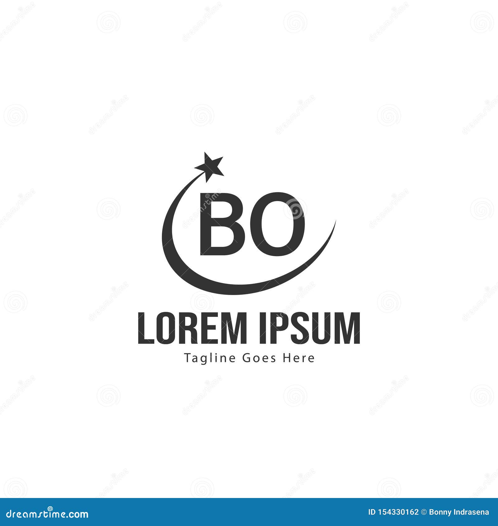 BO Letter Logo Design. Creative Modern BO Letters Icon Illustration ...