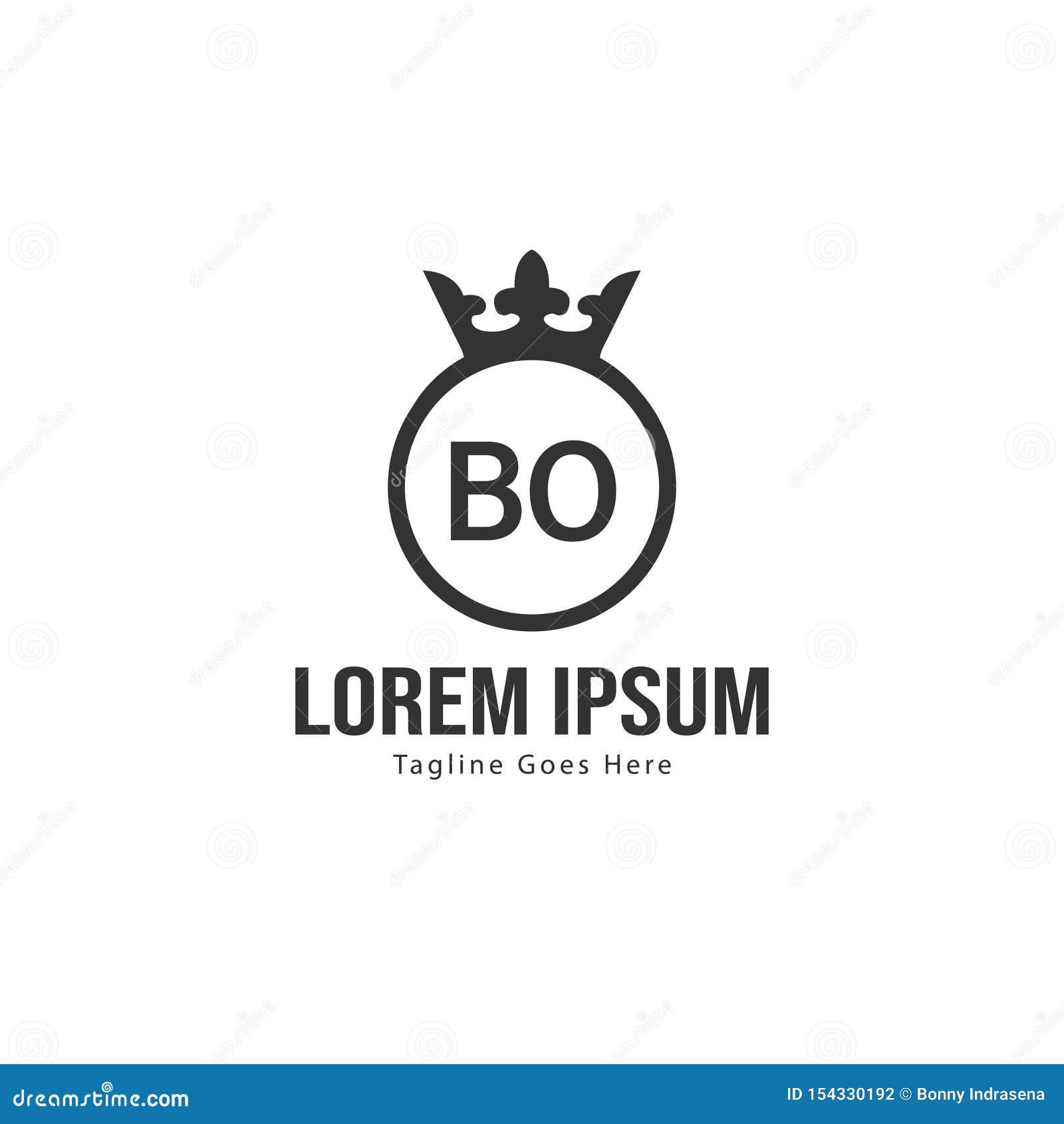 BO Letter Logo Design. Creative Modern BO Letters Icon Illustration ...