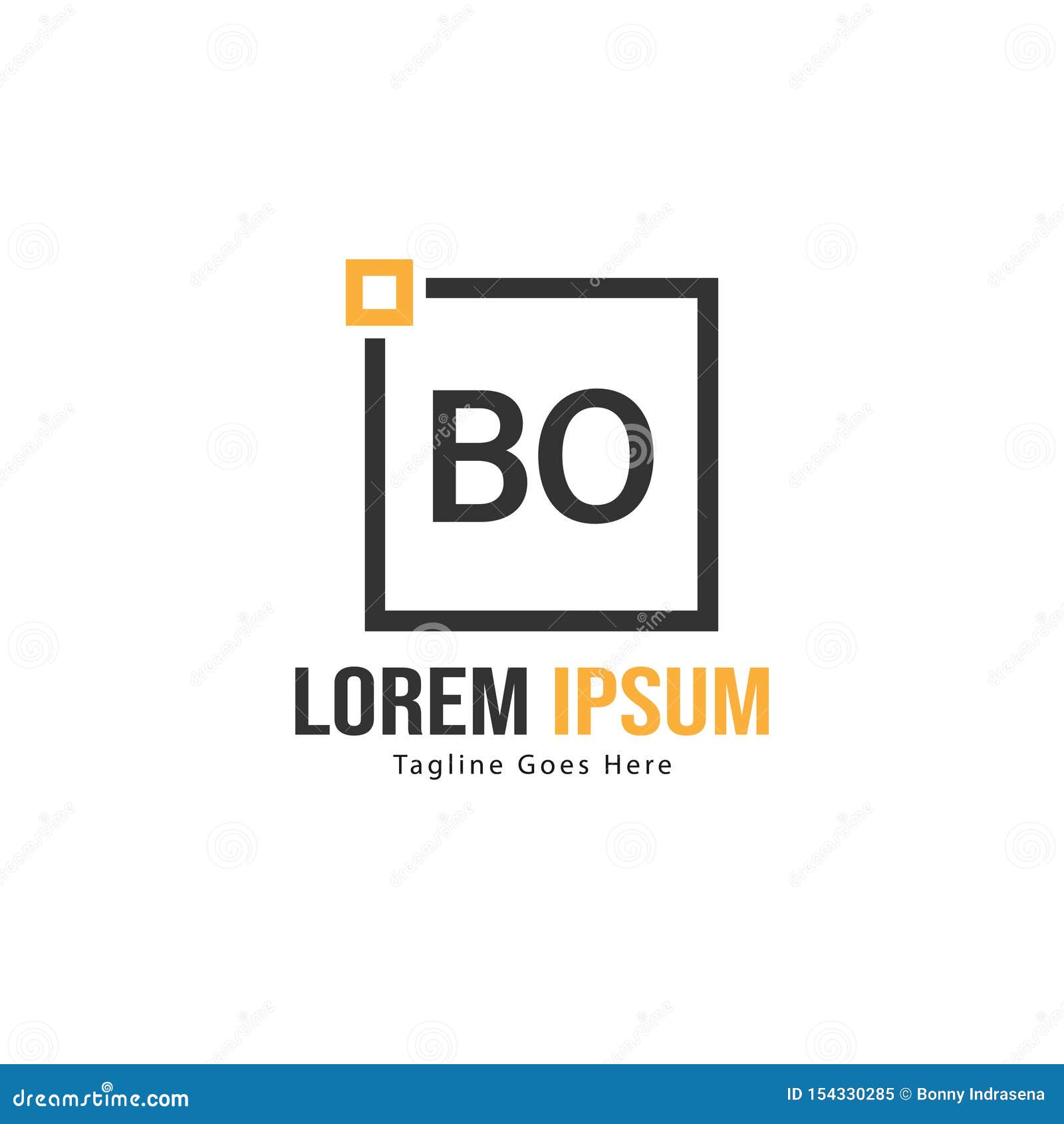 BO Letter Logo Design. Creative Modern BO Letters Icon Illustration ...