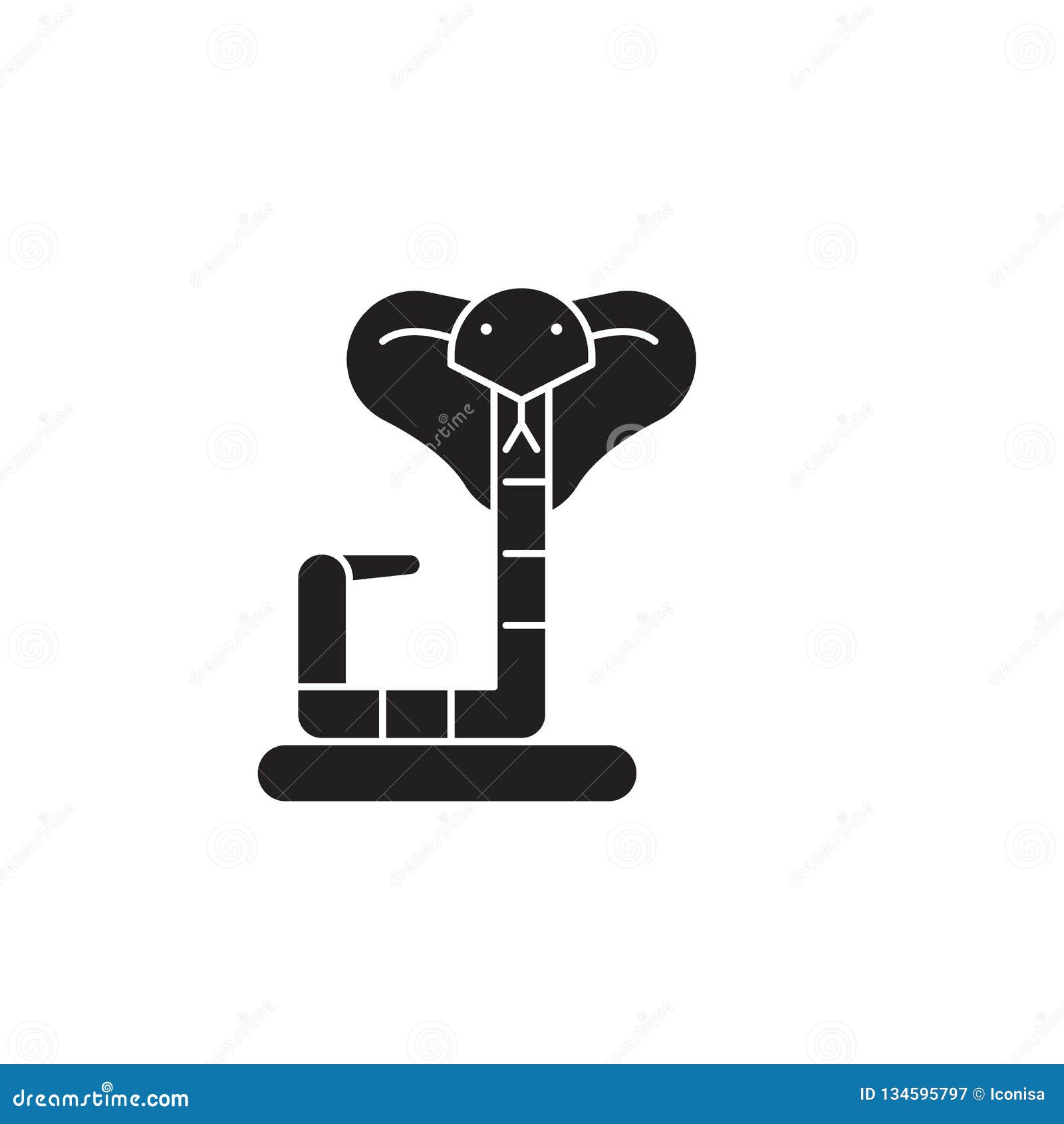 Boa Black Vector Concept Icon. Boa Flat Illustration, Sign Stock Vector ...