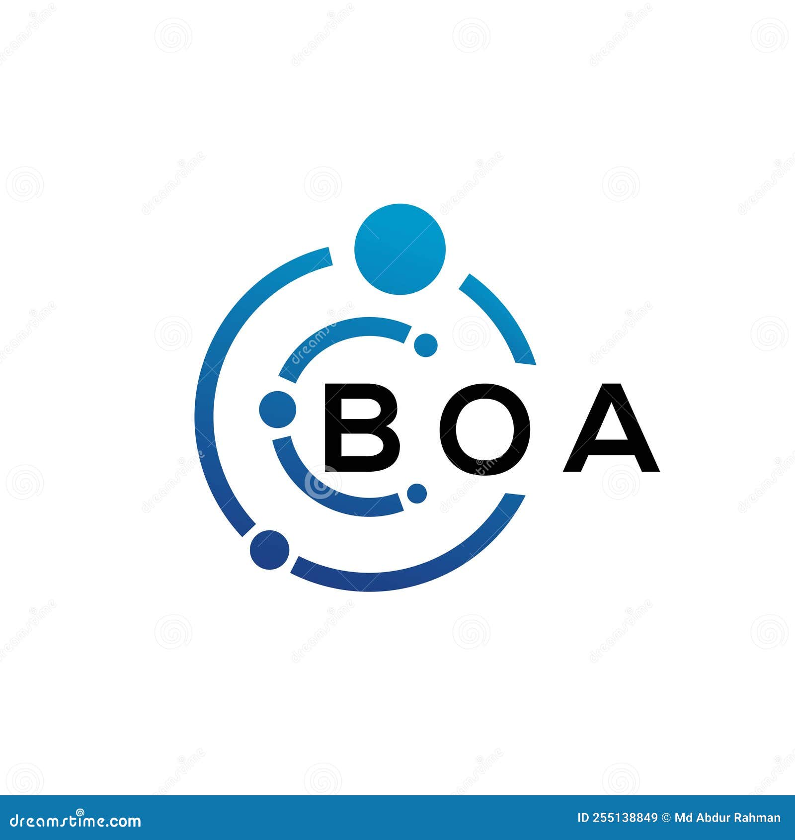 BOA Letter Logo Design on White Background. BOA Creative Initials ...