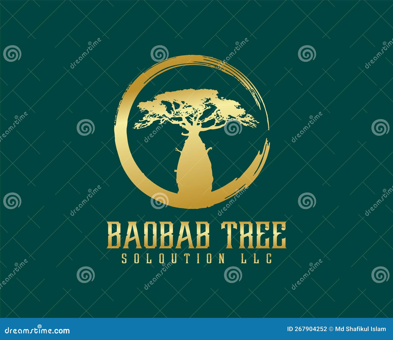Boab Or Baobab Tree Set Vector Trees Silhouette Logo Concept Royalty ...