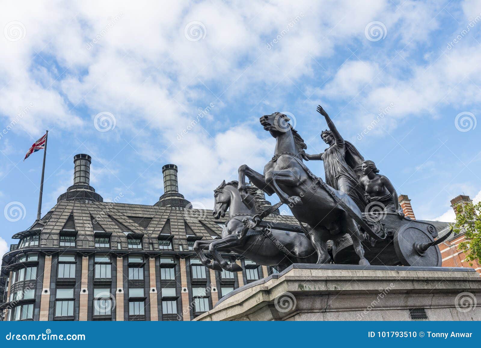 Boadicea and Her Daughters stock photo. Image of boadicea - 101793510