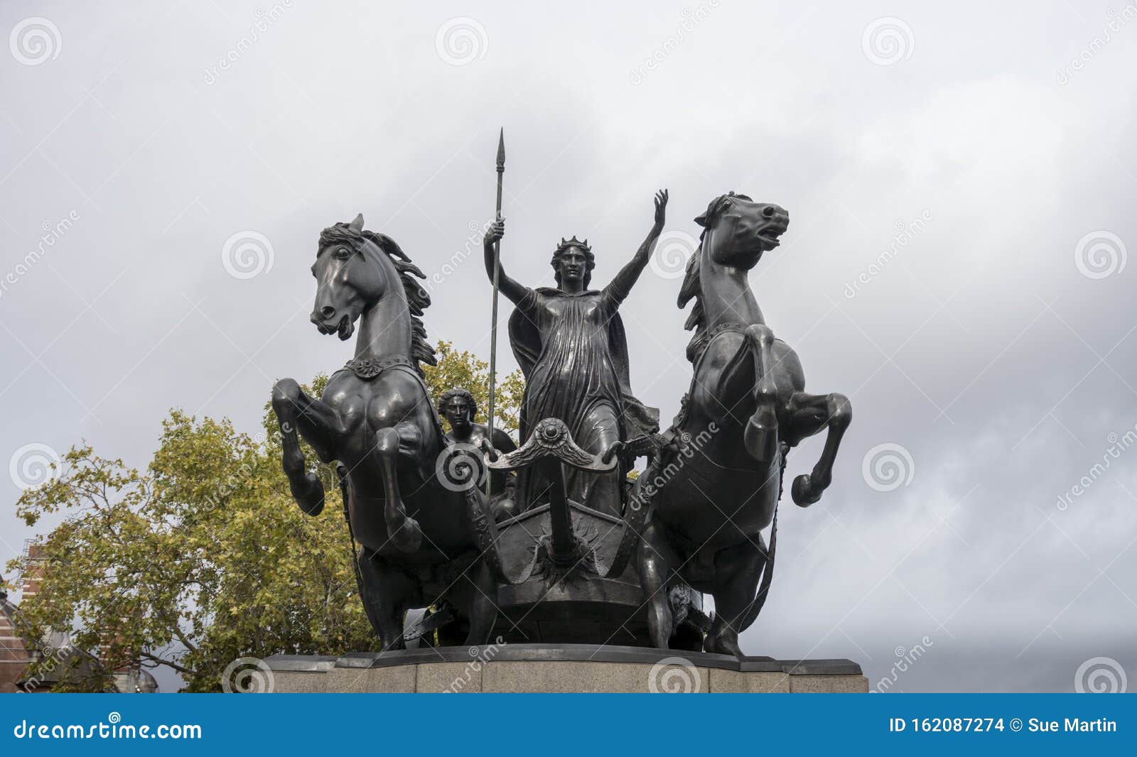 Boadicea and Her Daughters Statue Stock Photo - Image of celtic ...