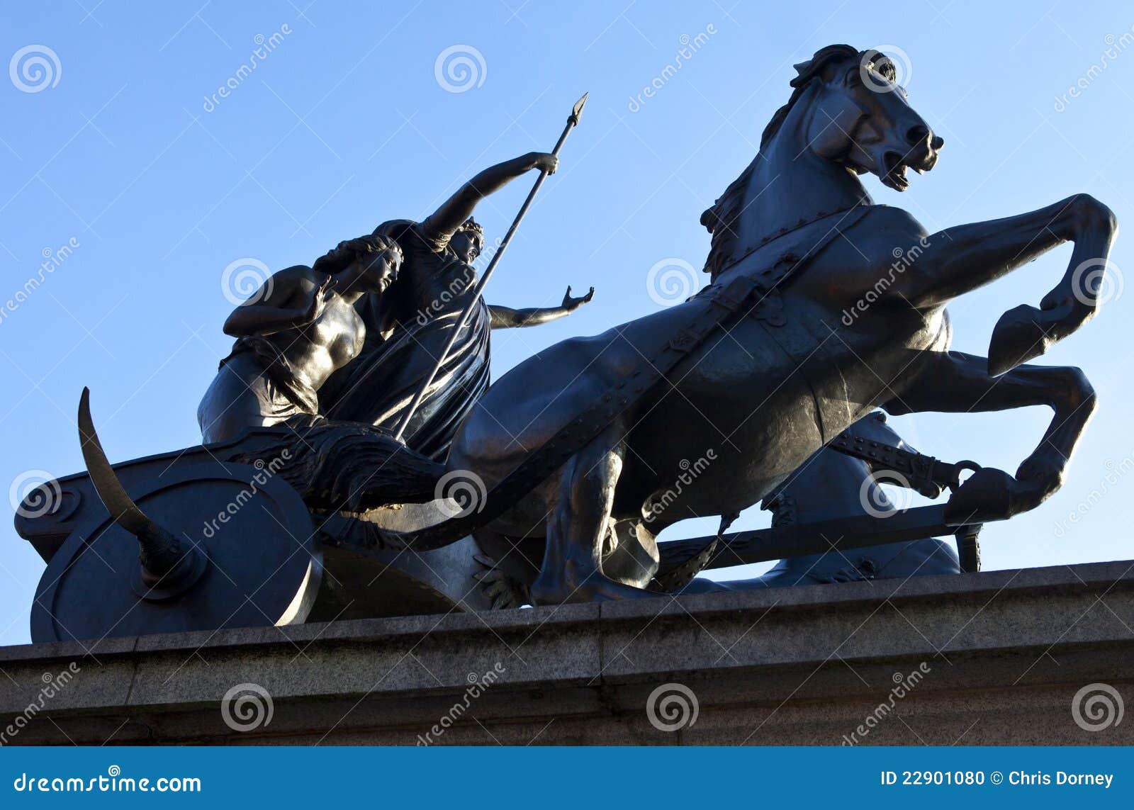 Boadicea Statue in Westminster Stock Photo - Image of sightseeing ...