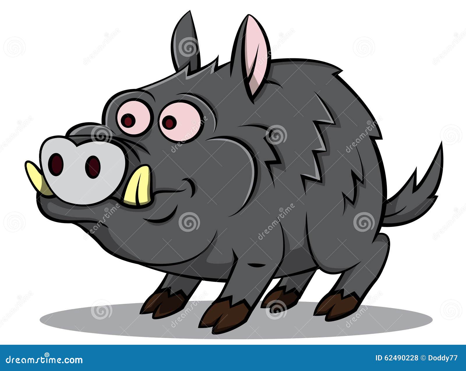 Boar cartoon illustration stock illustration. Illustration of forest ...