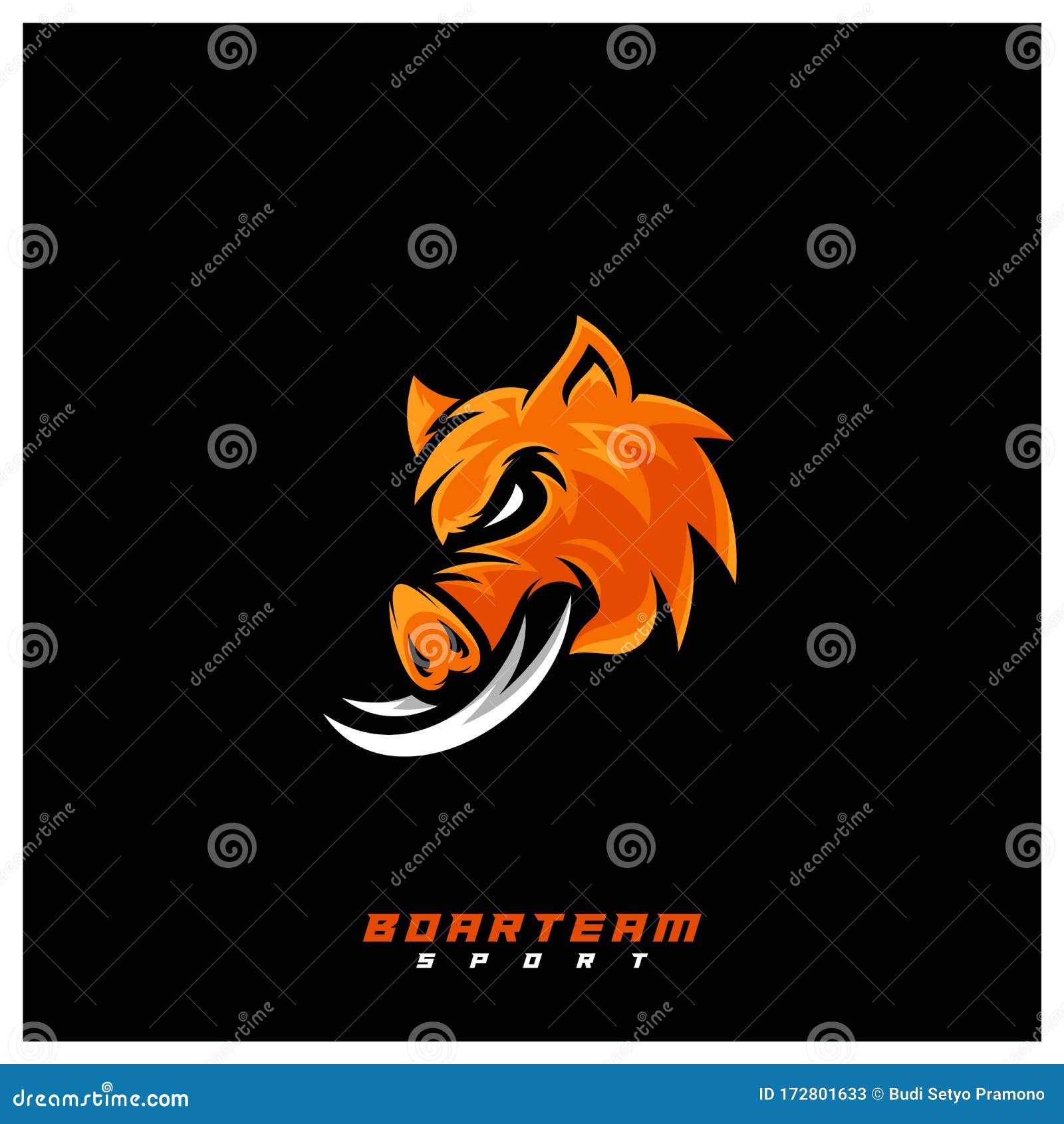 Boar Esport Gaming Mascot Logo Template Vector. Modern Head Boar Logo ...