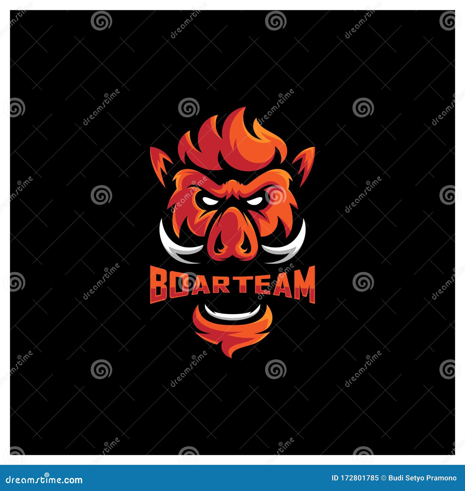 Boar Esport Gaming Mascot Logo Template Vector. Modern Head Boar Logo ...