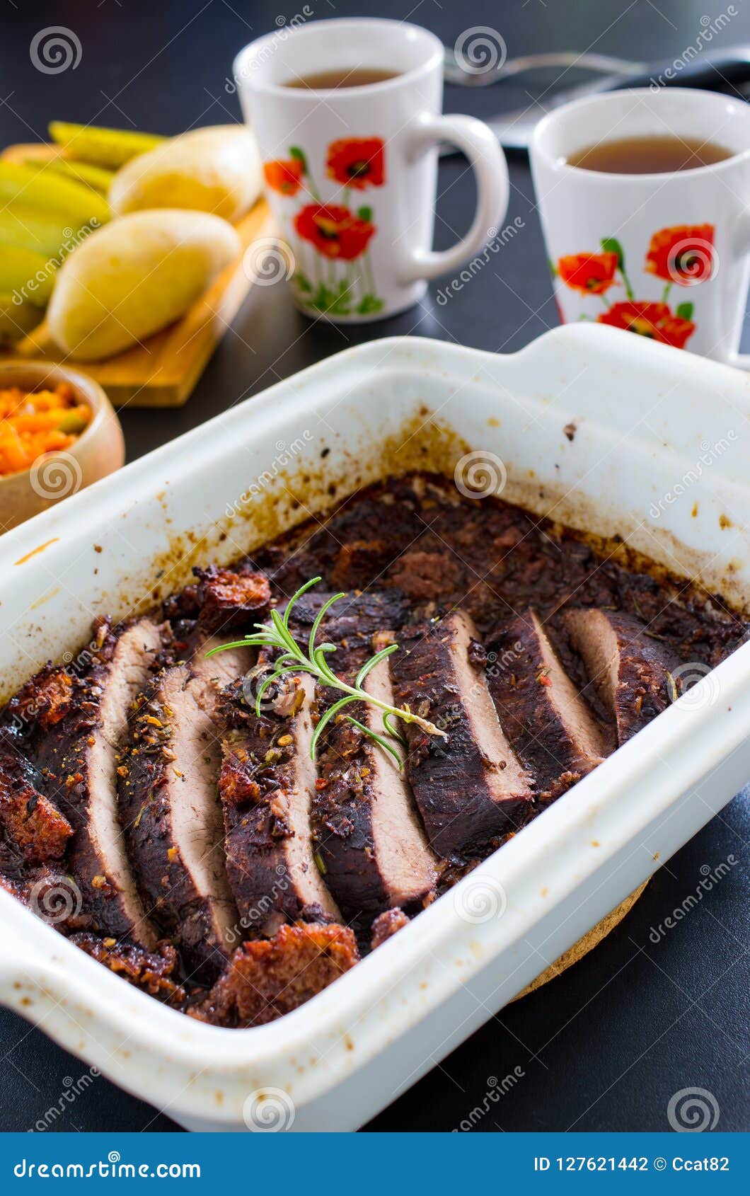 Boar Roast in the Baking Form Stock Photo - Image of food, boar: 127621442