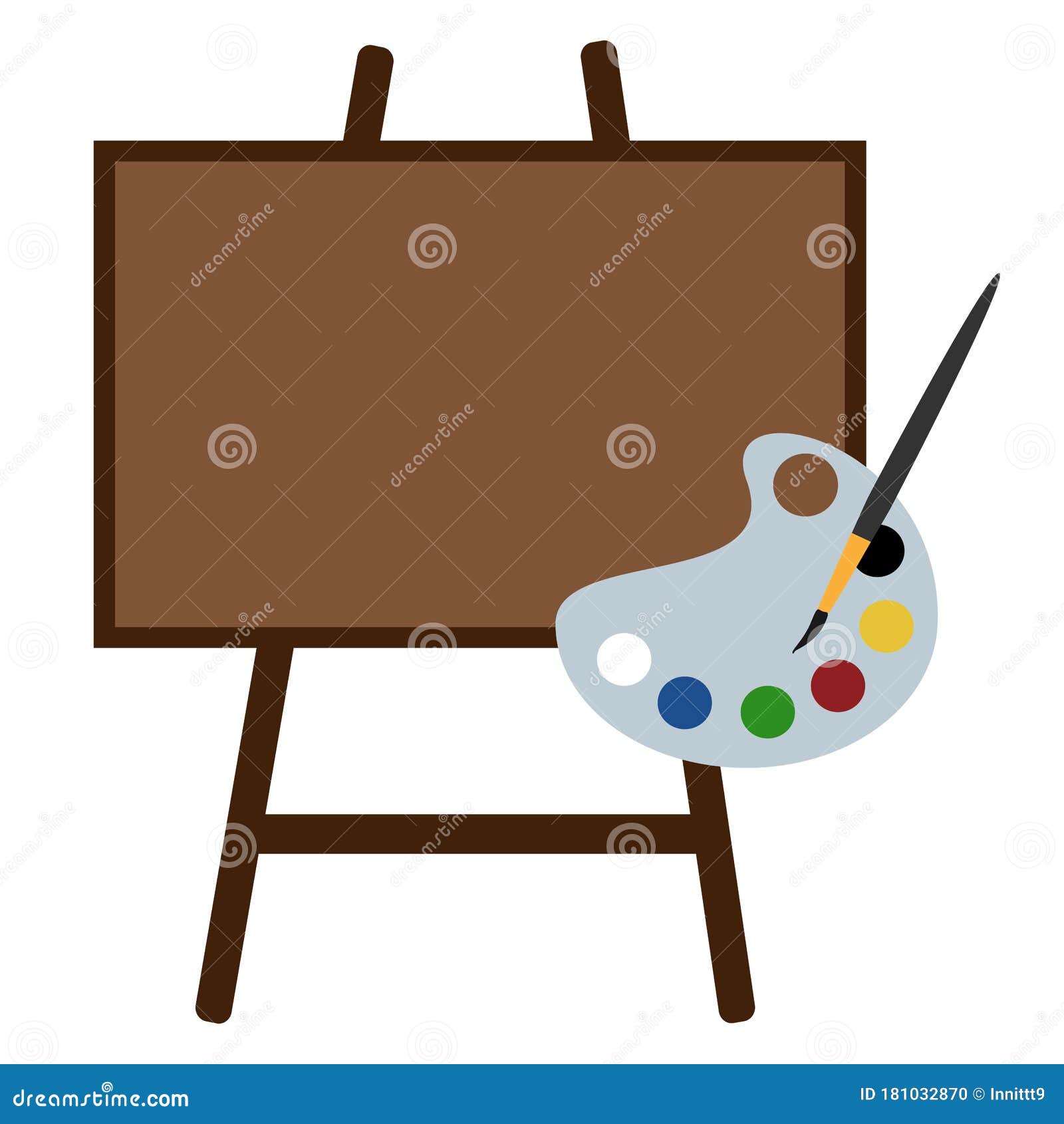 Board for the Artist. Icon for Art Classes Stock Vector - Illustration ...