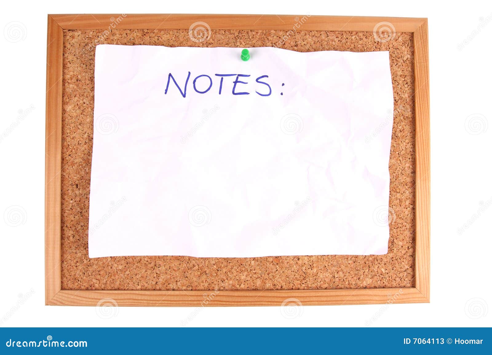 Board with blank sheet stock image. Image of notes, paper - 7064113