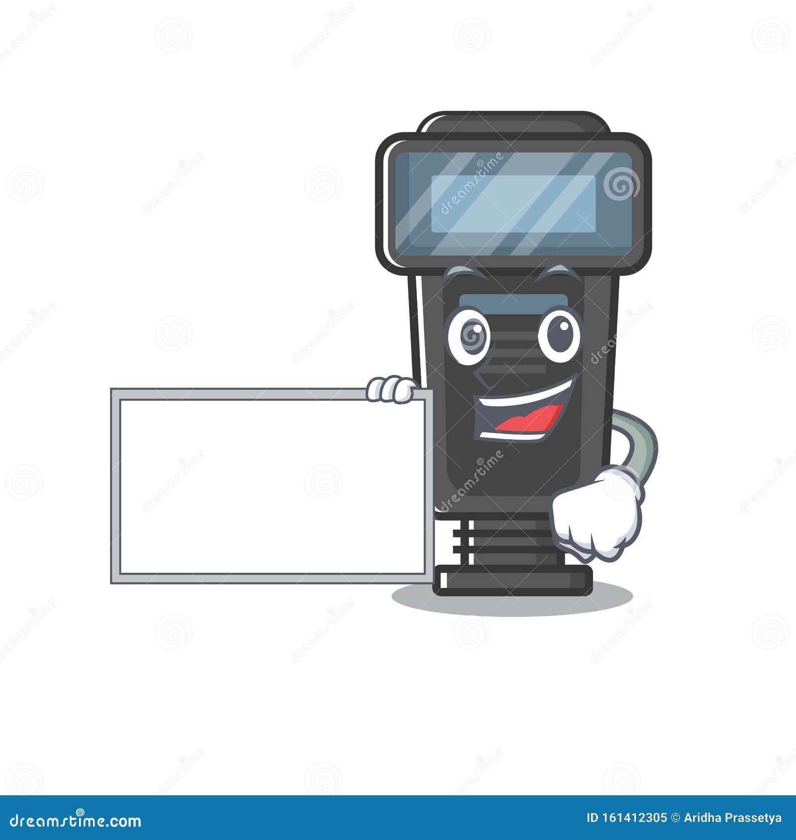 With Board Camera Flash in the Cartoon Shape Stock Vector ...