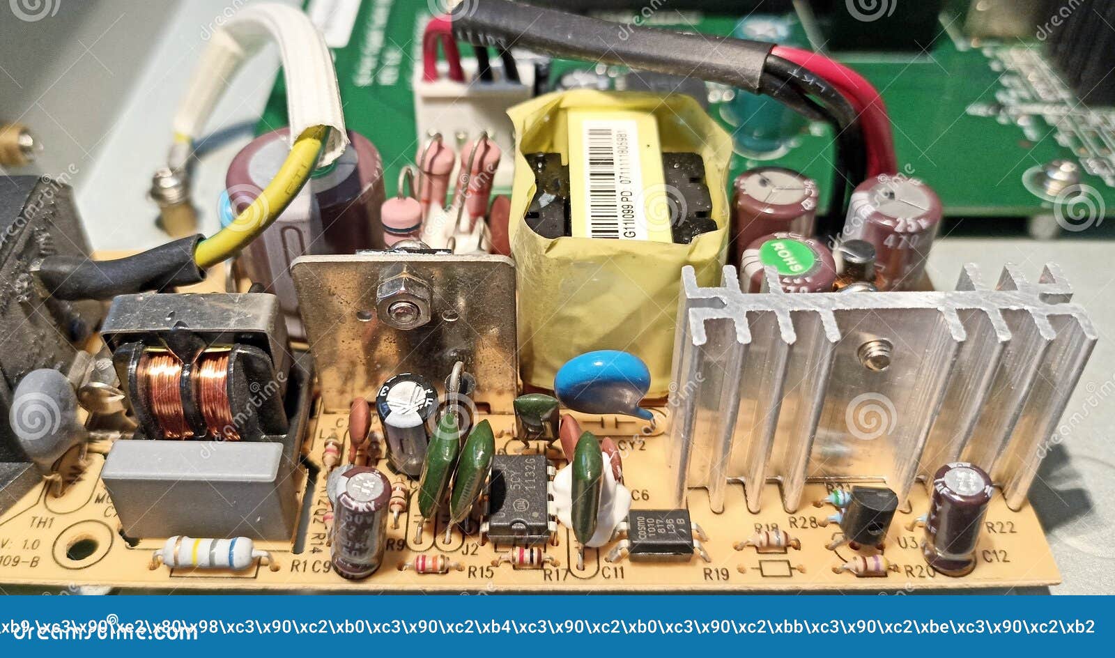 Microcircuits ,transistors Computer Close Photographed. | CartoonDealer ...
